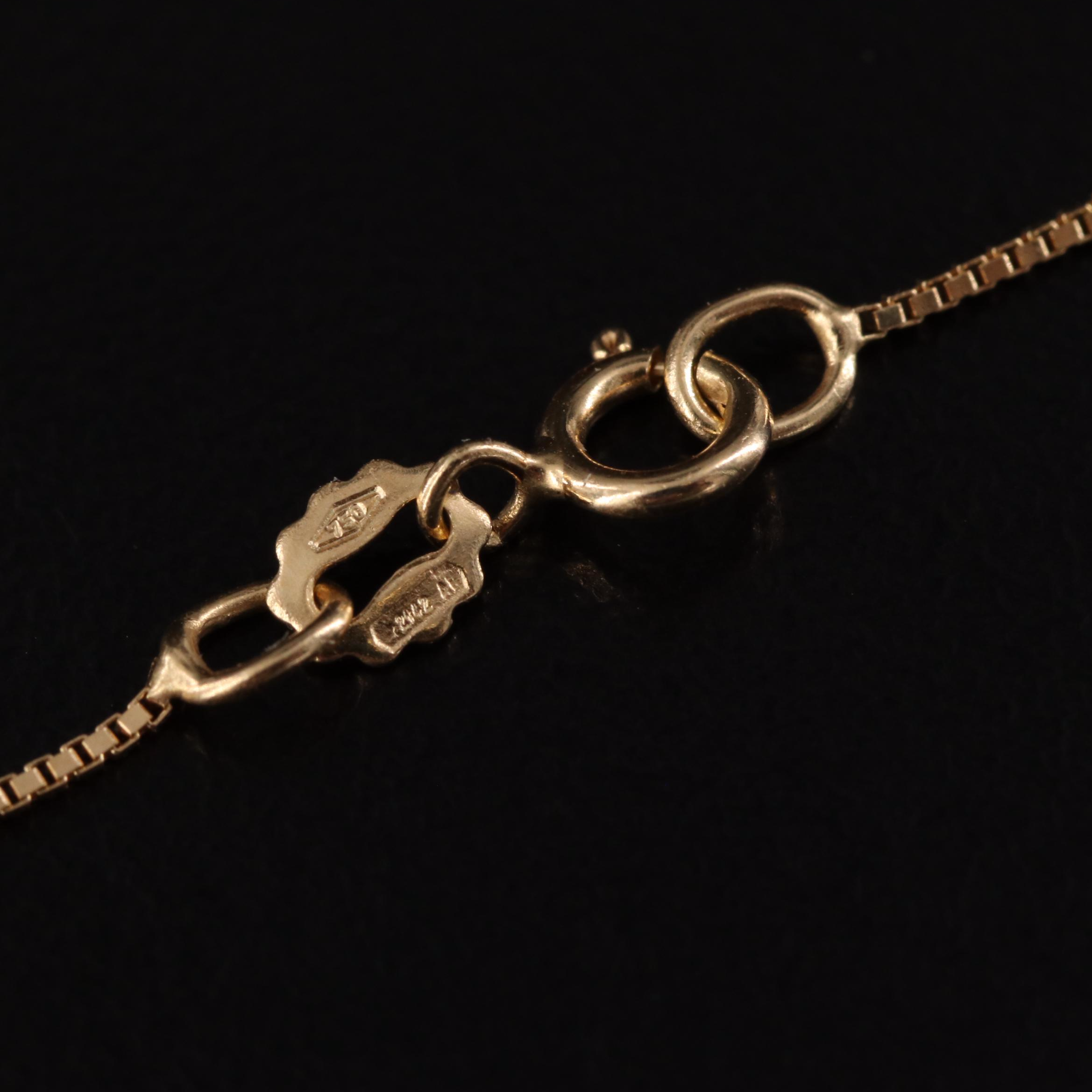 Italian 18K Box Chain Necklace | Everything But The House