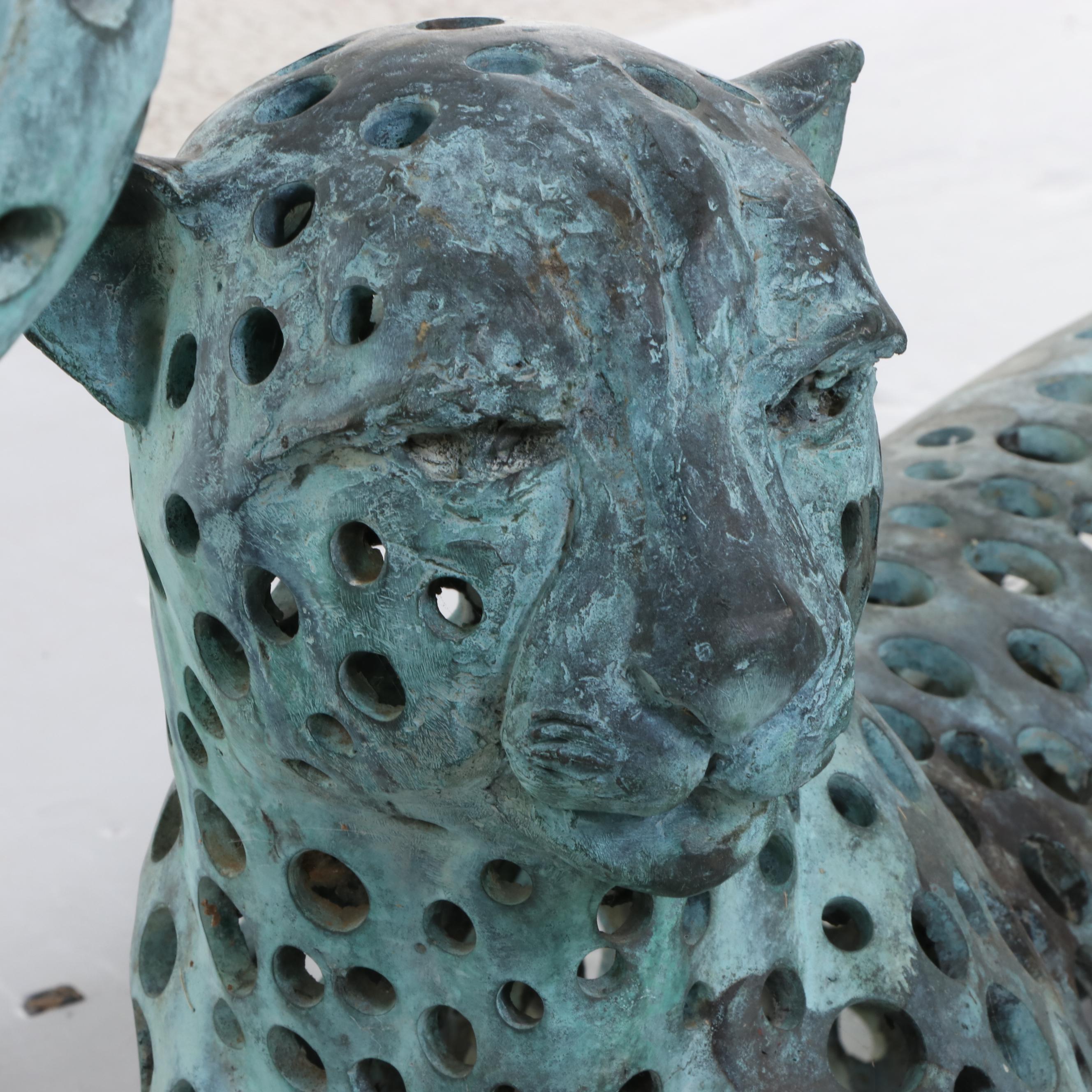 Henry Mitchell Patinated Bronze Cheetahs | EBTH
