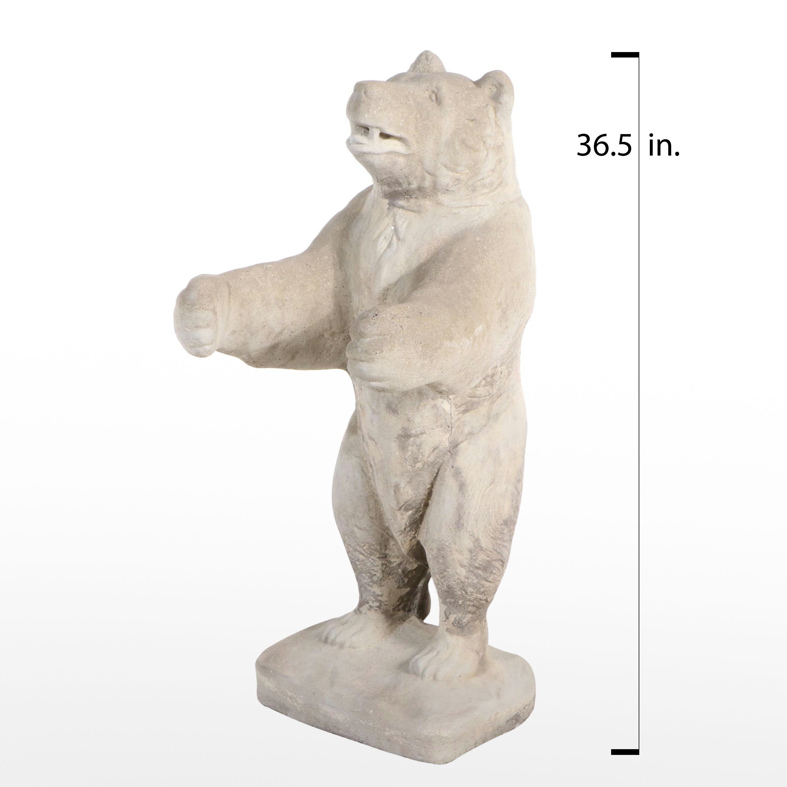 Cast Concrete Bear Sculpture | EBTH