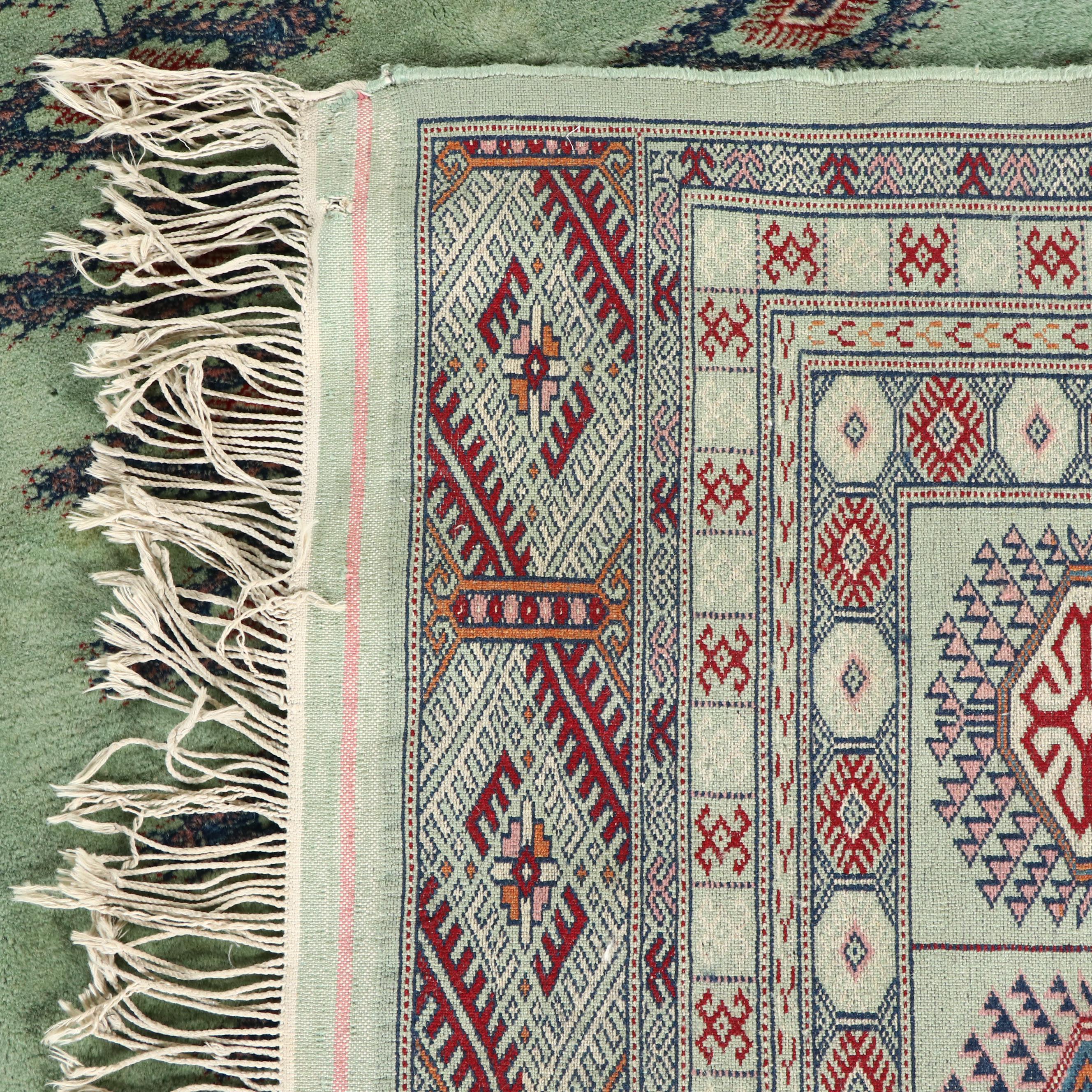 8'7 x 11'3 Hand-Knotted Pakistani Bokhara Area Rug | EBTH