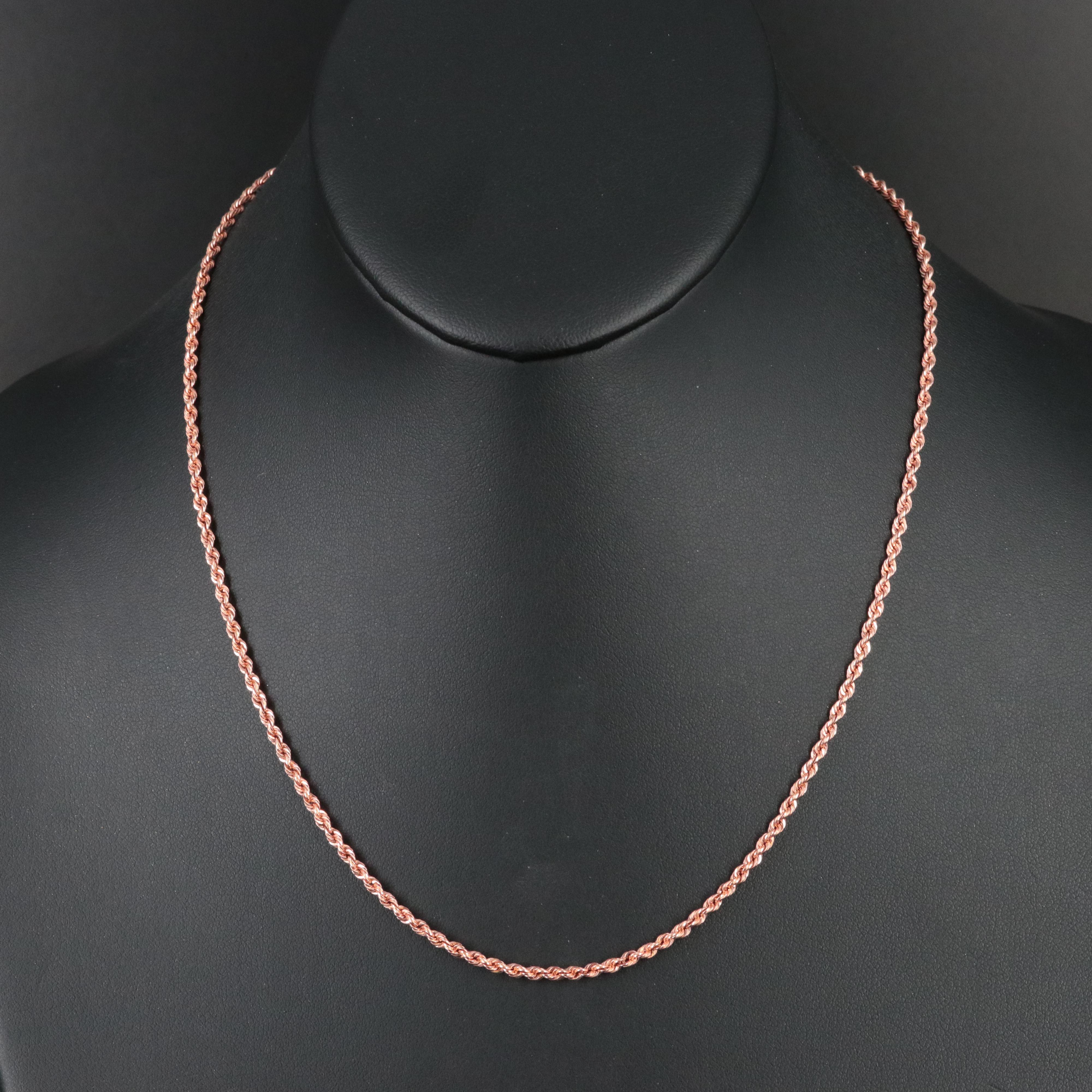 14K Rose Gold Rope Chain | EBTH