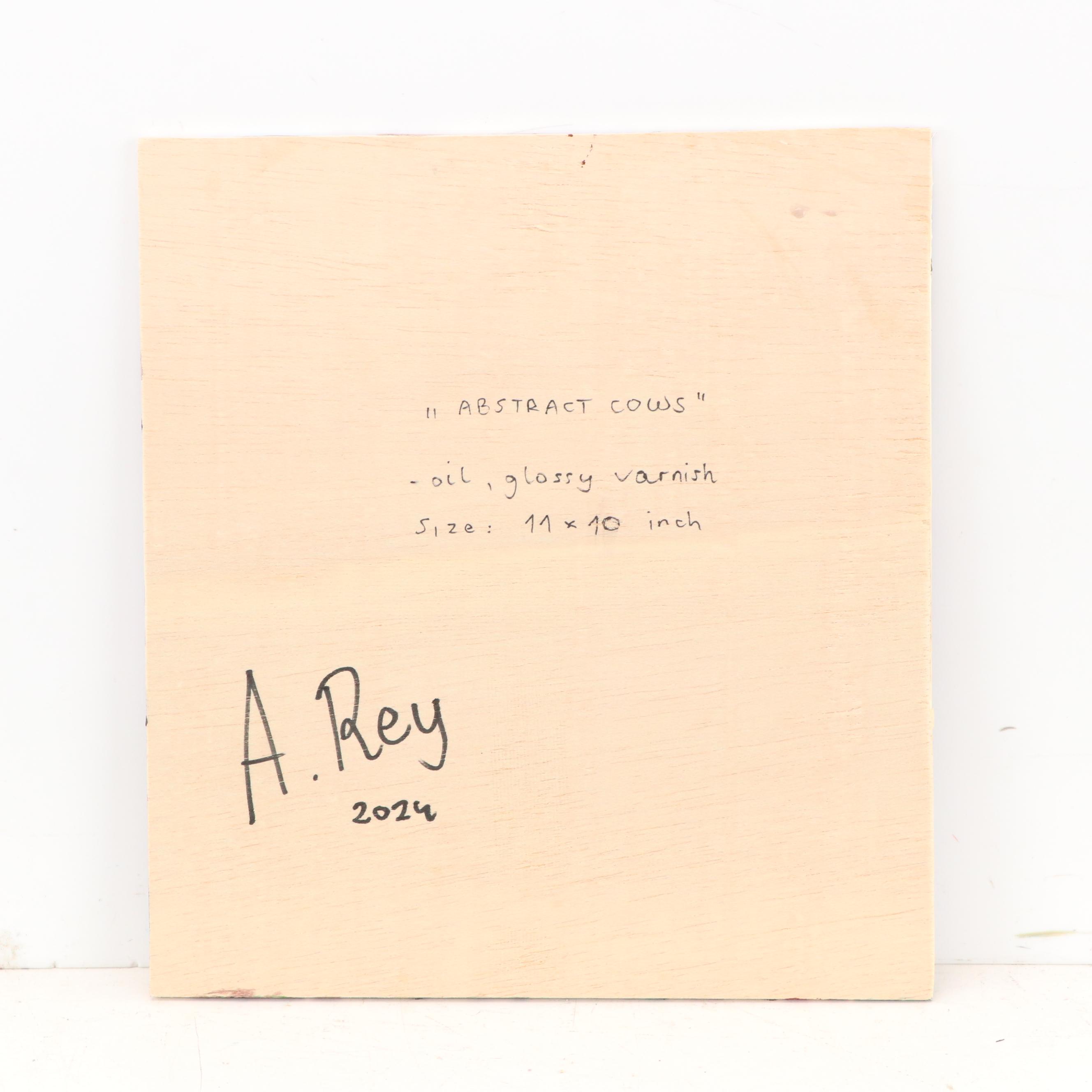 Agnes Rey Landscape Oil Painting "Abstract Cows" 2024 | Everything But ...