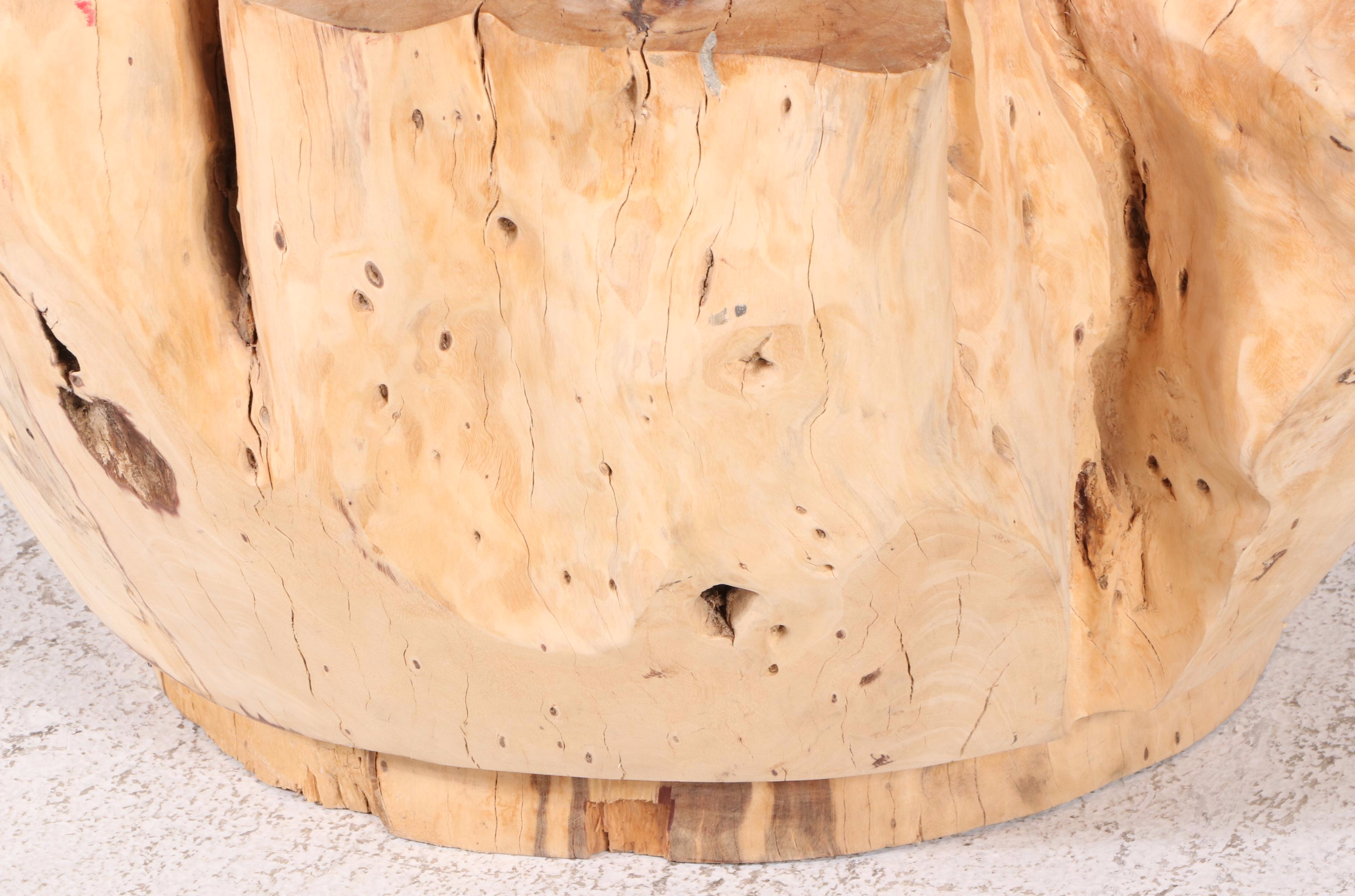 Rustic Carved Teak Wood Root Chair | EBTH