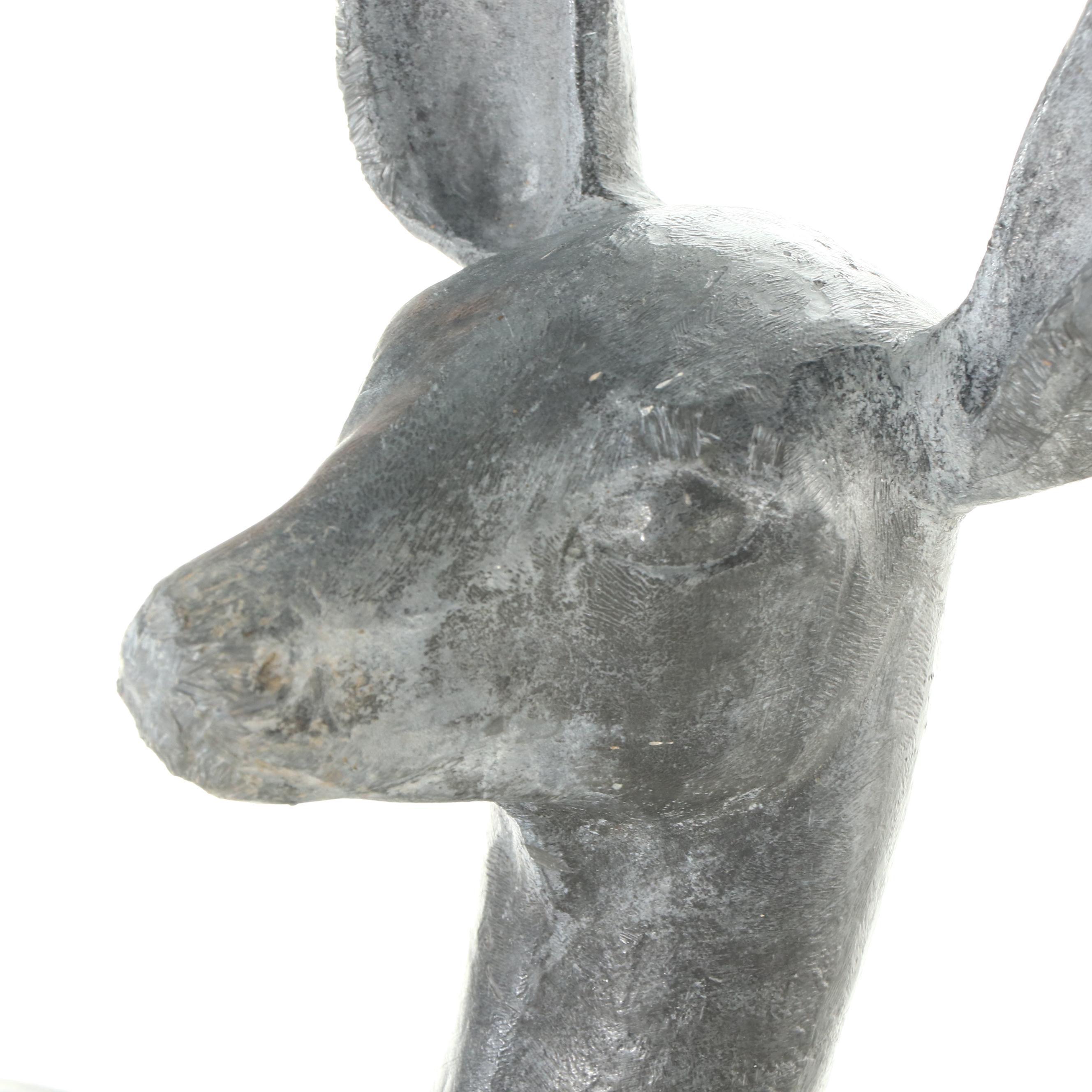 Cast Metal 3' Garden Statue of Doe | Everything But The House