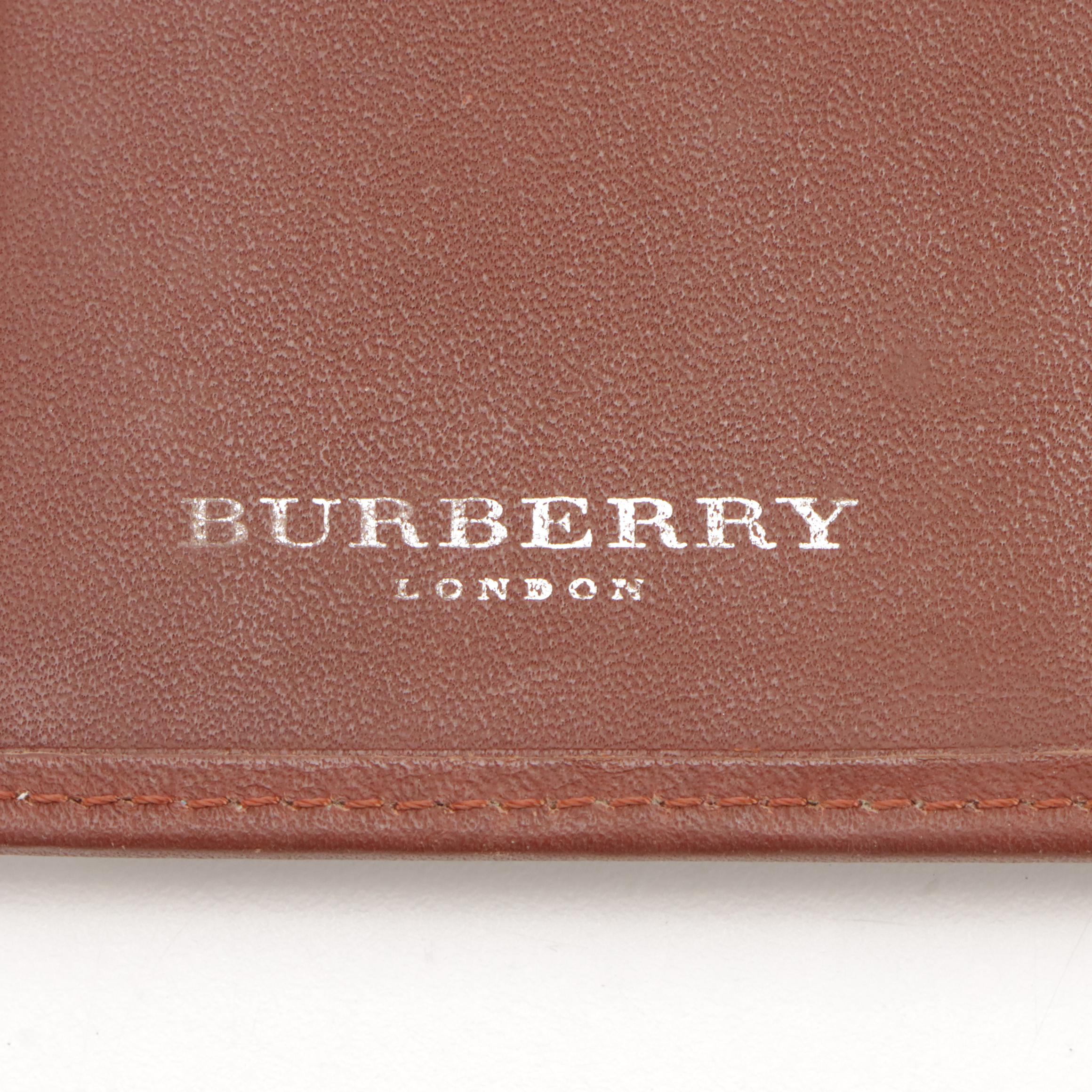 Burberry Six-Ring Agenda/Notebook Cover in Housecheck Canvas and ...