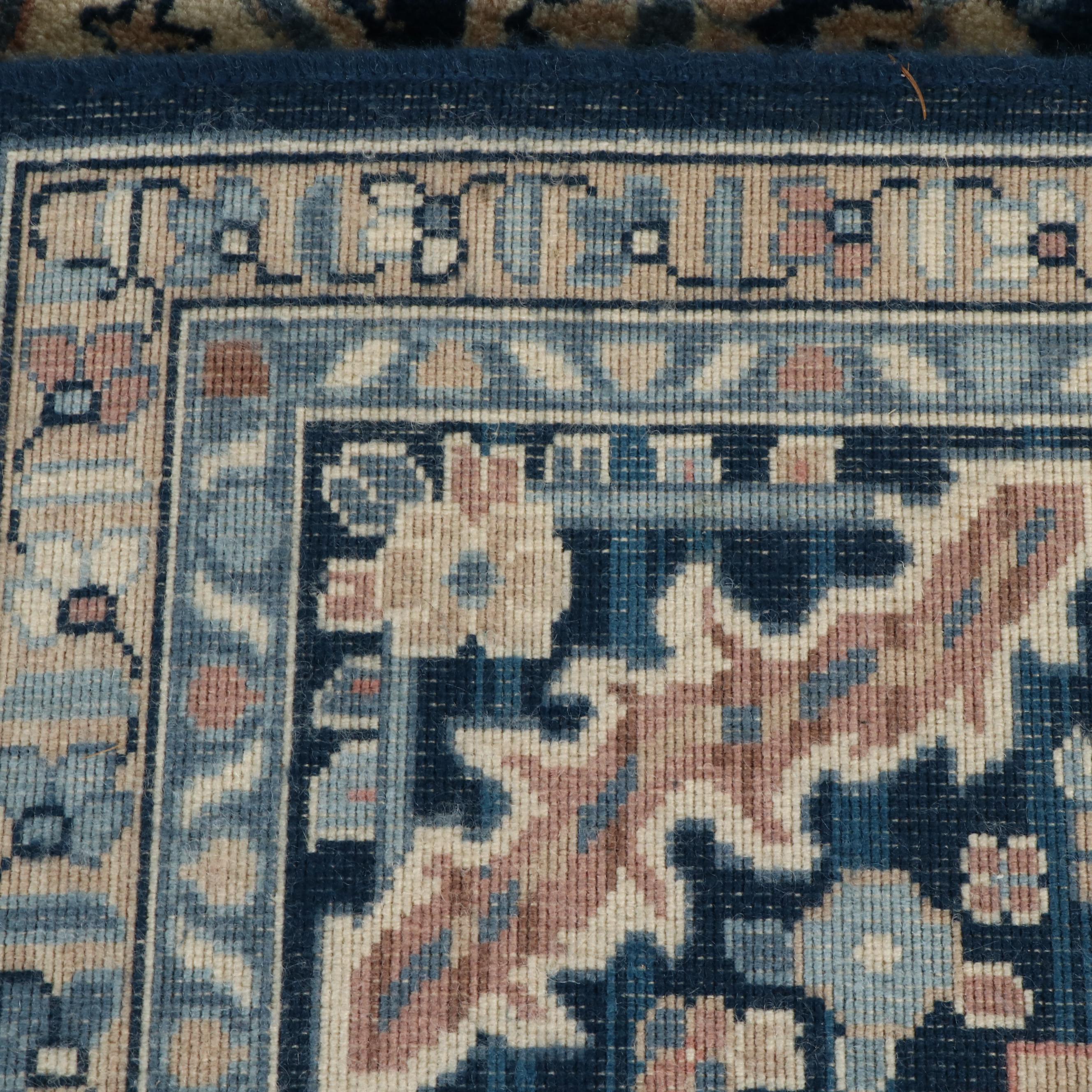 9'6 x 12'1 Machine-Made American Karastan "Blue Heriz" Area Rug | EBTH