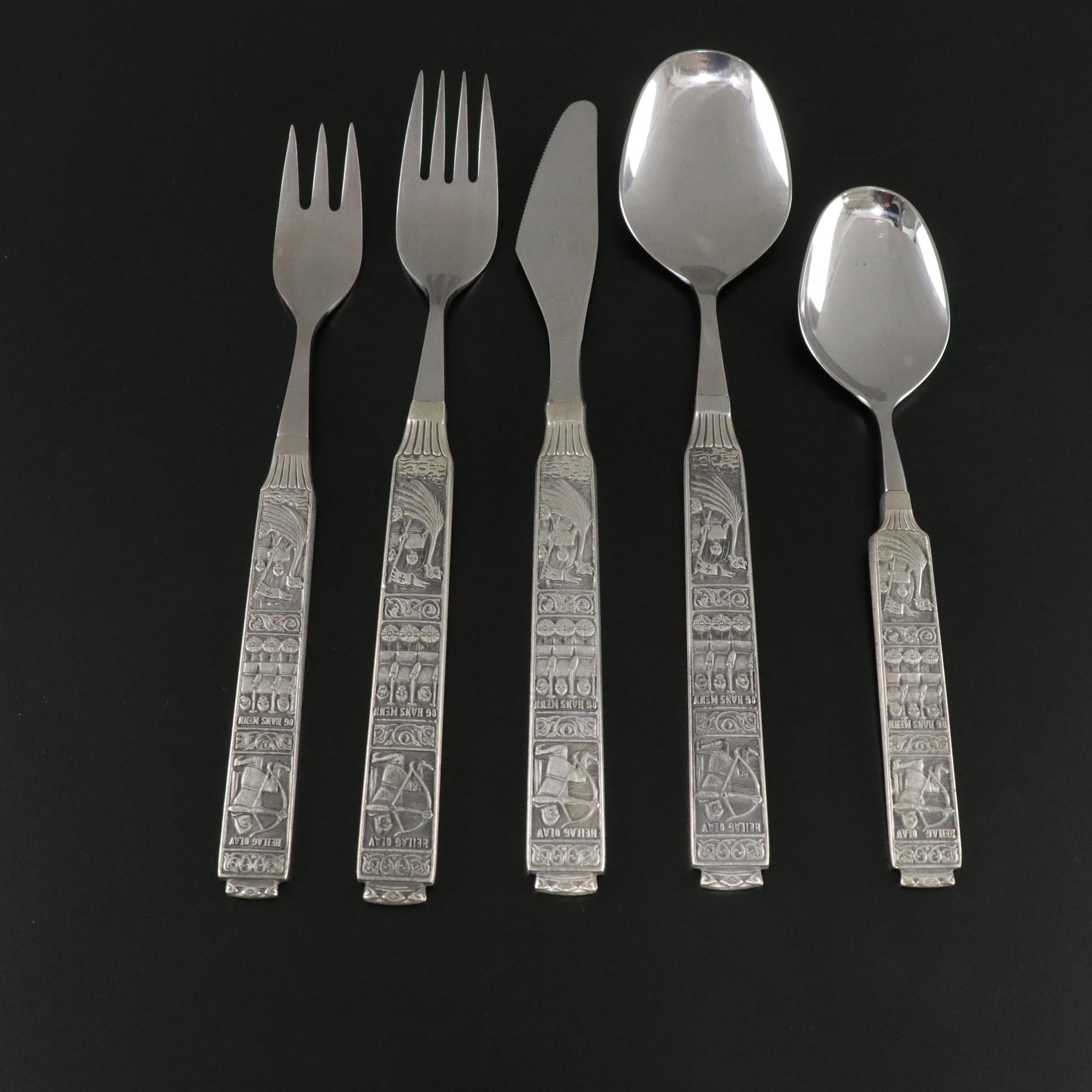 Konge Tinn Norwegian Pewter Flatware, 21st Century | EBTH