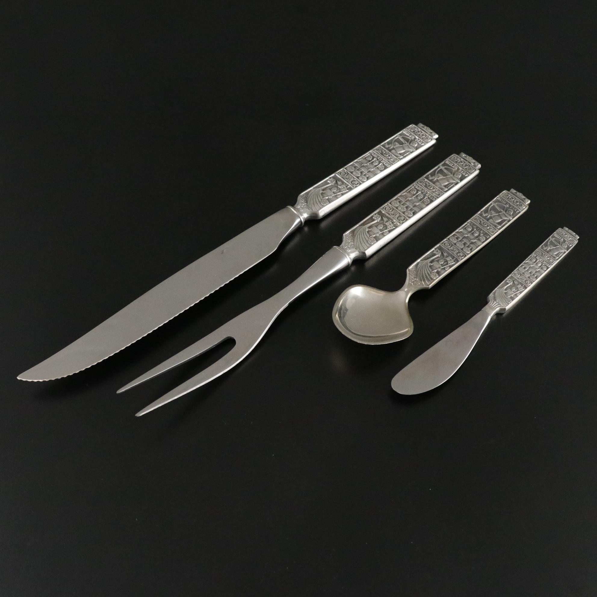Konge Tinn Norwegian Pewter Flatware, 21st Century | EBTH