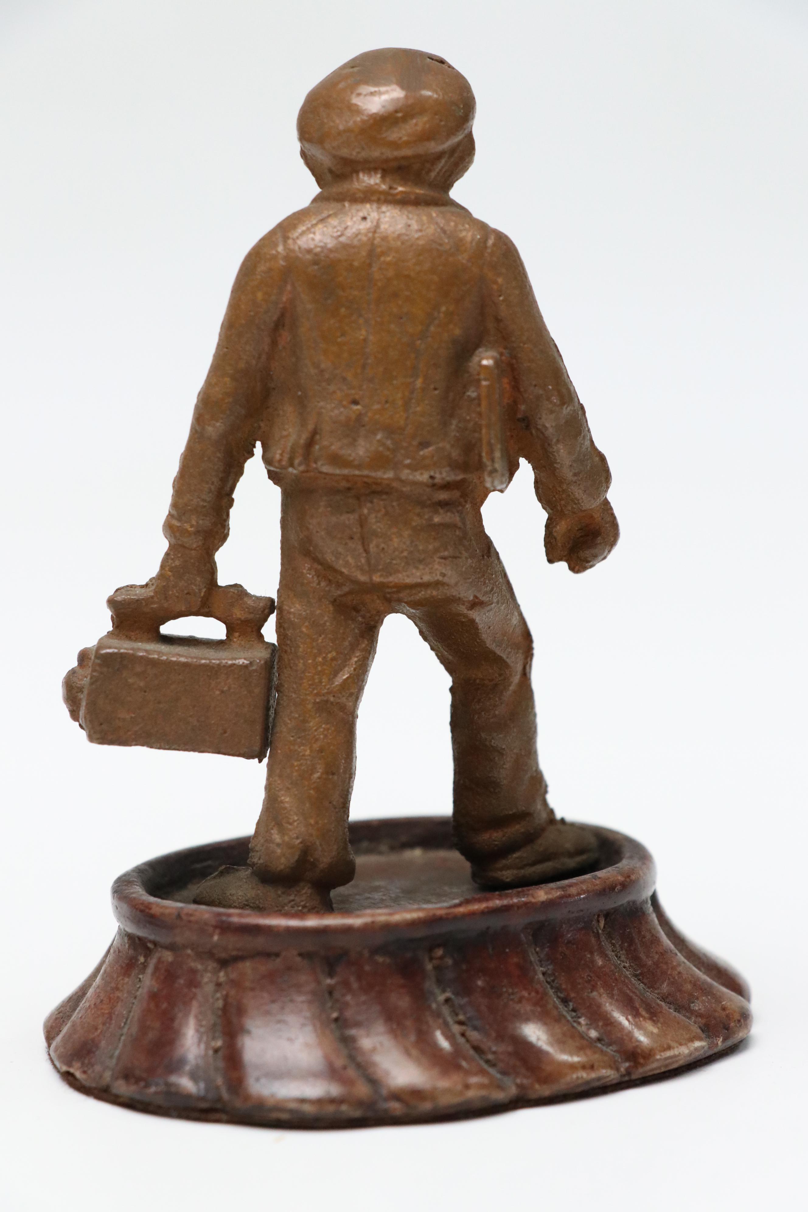 Victorian Shoe Shine Boy with Other Cast Metal Figurines | EBTH