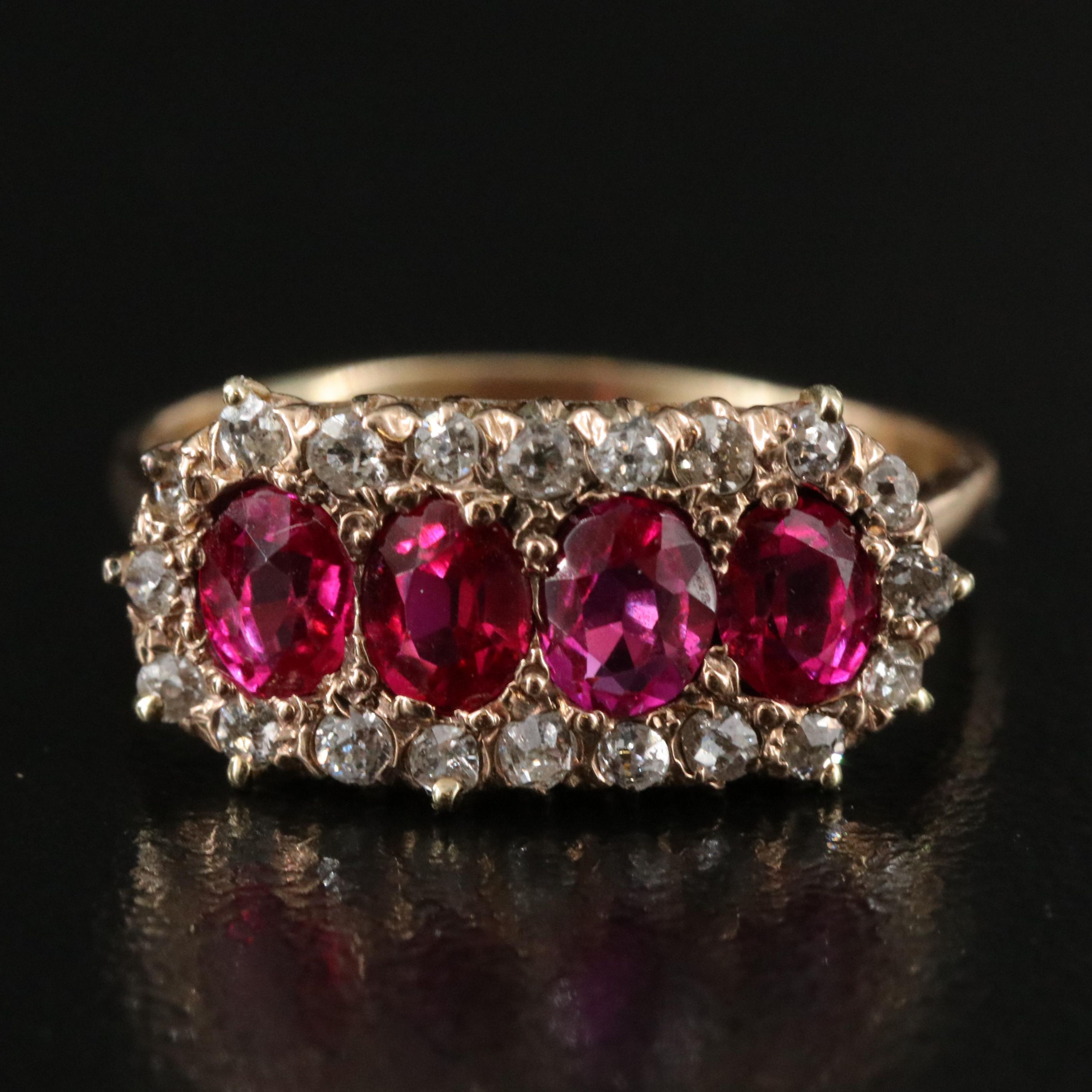 14K Ruby and Diamond Ring | EBTH