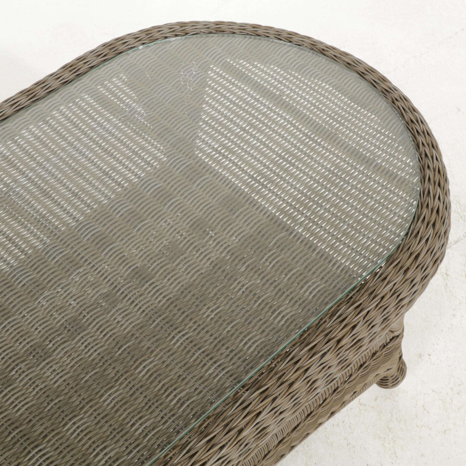 Sunbrella Faux Rattan Wicker Patio Furniture | EBTH