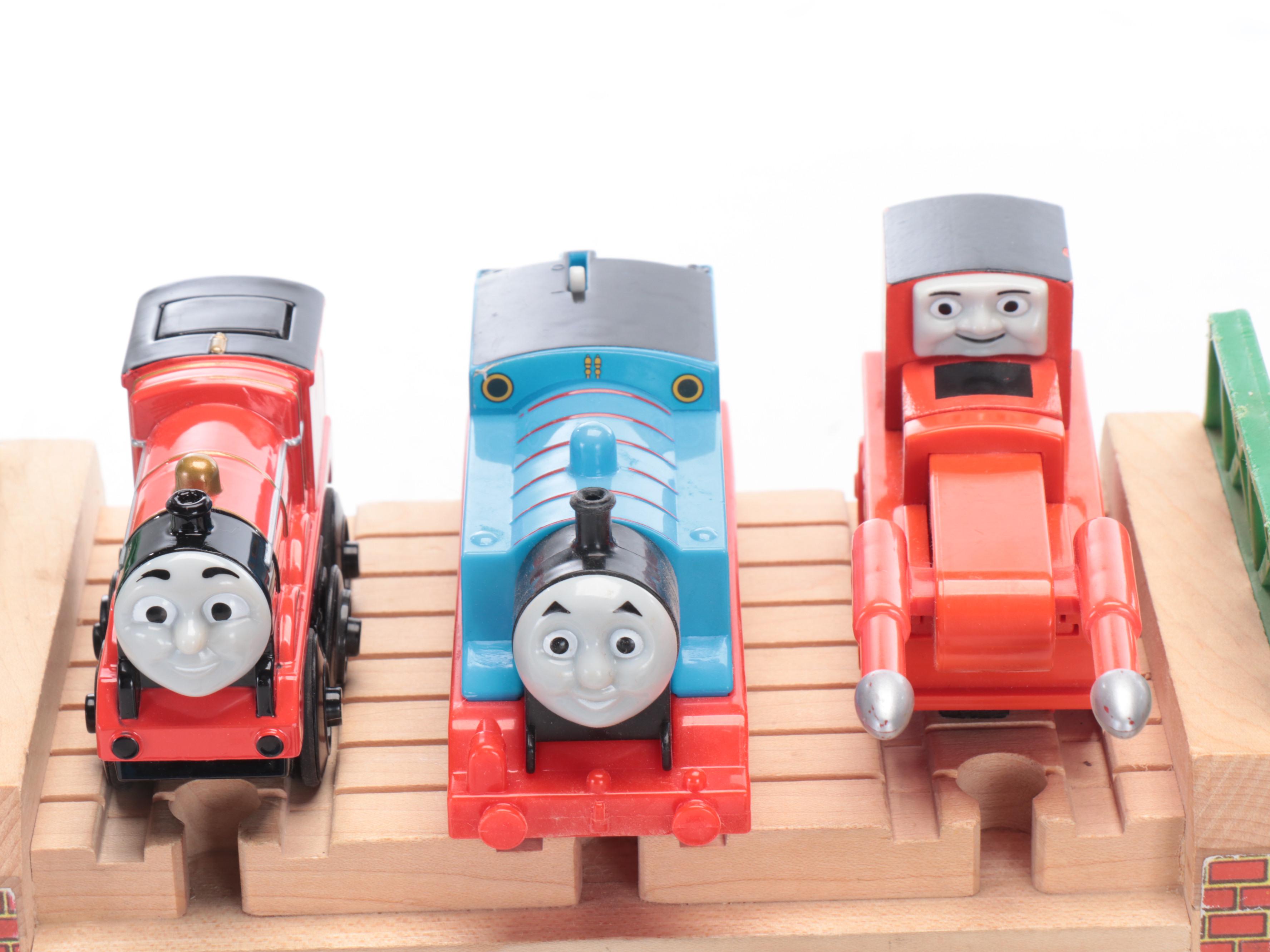 Ertl Thomas the Tank Engine Toys, Wooden Track and Buildings with ...