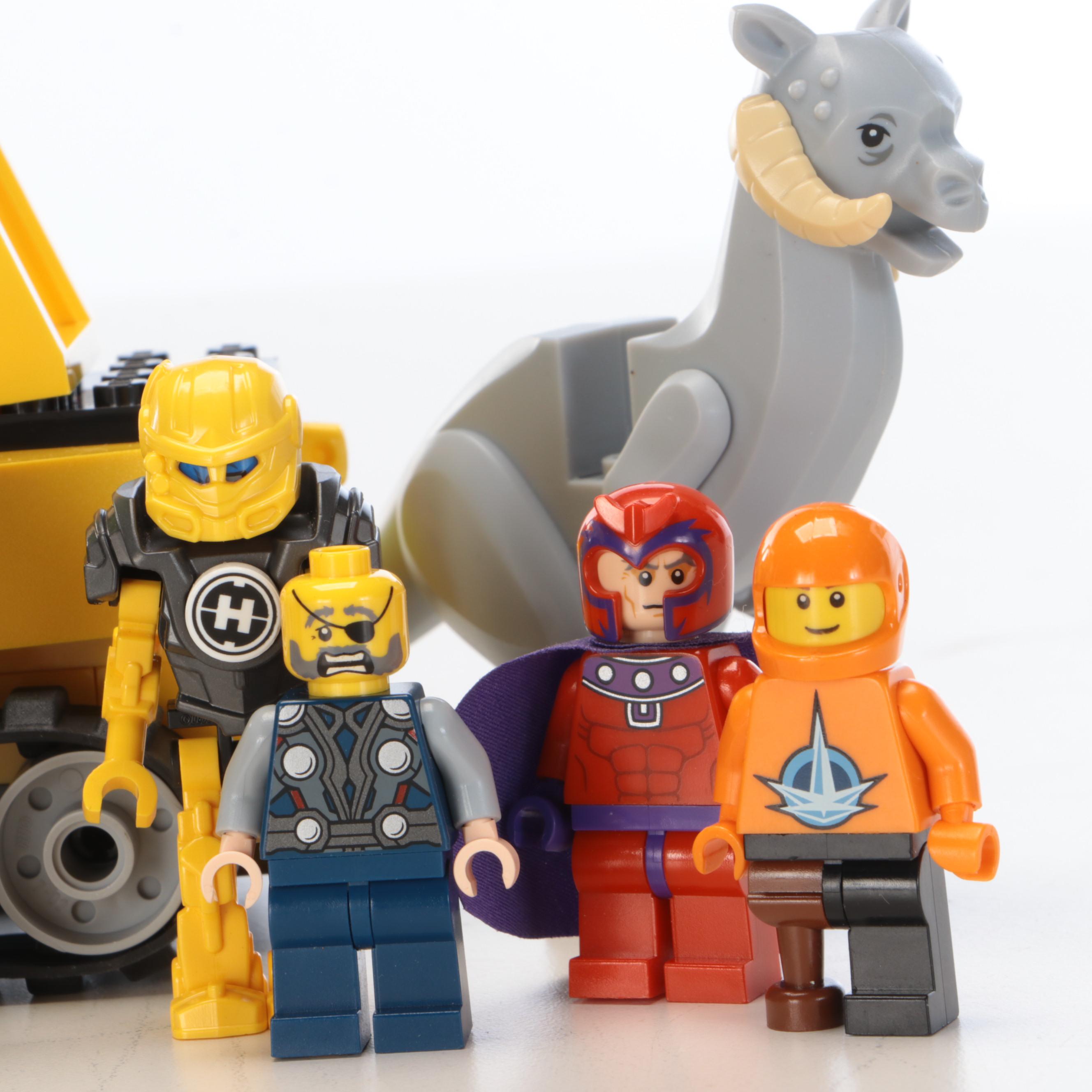 LEGO Blocks Including Spongebob, Magneto, and Other Minifigures in ...