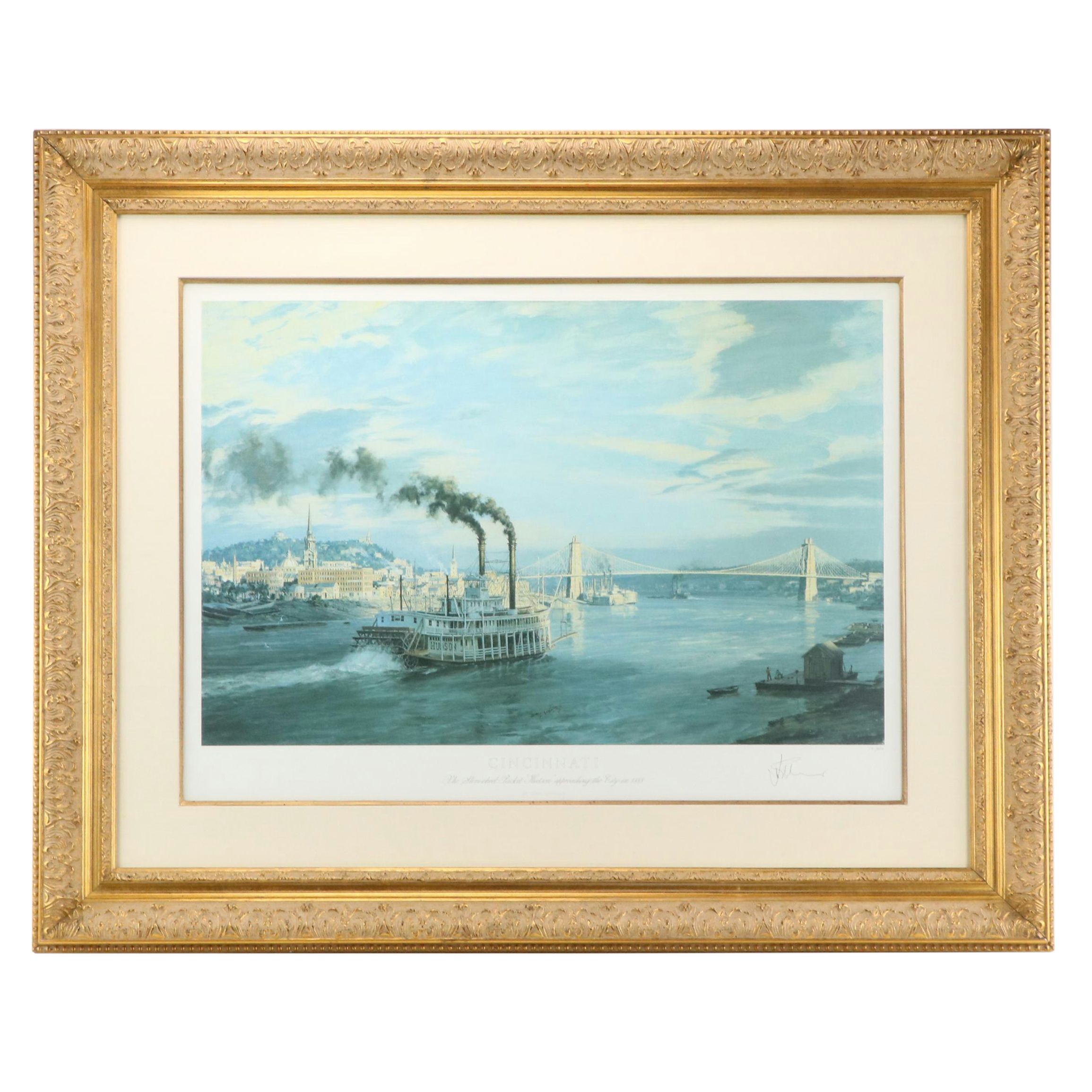 John Stobart Offset Lithograph "Cincinnati," 1988 | EBTH