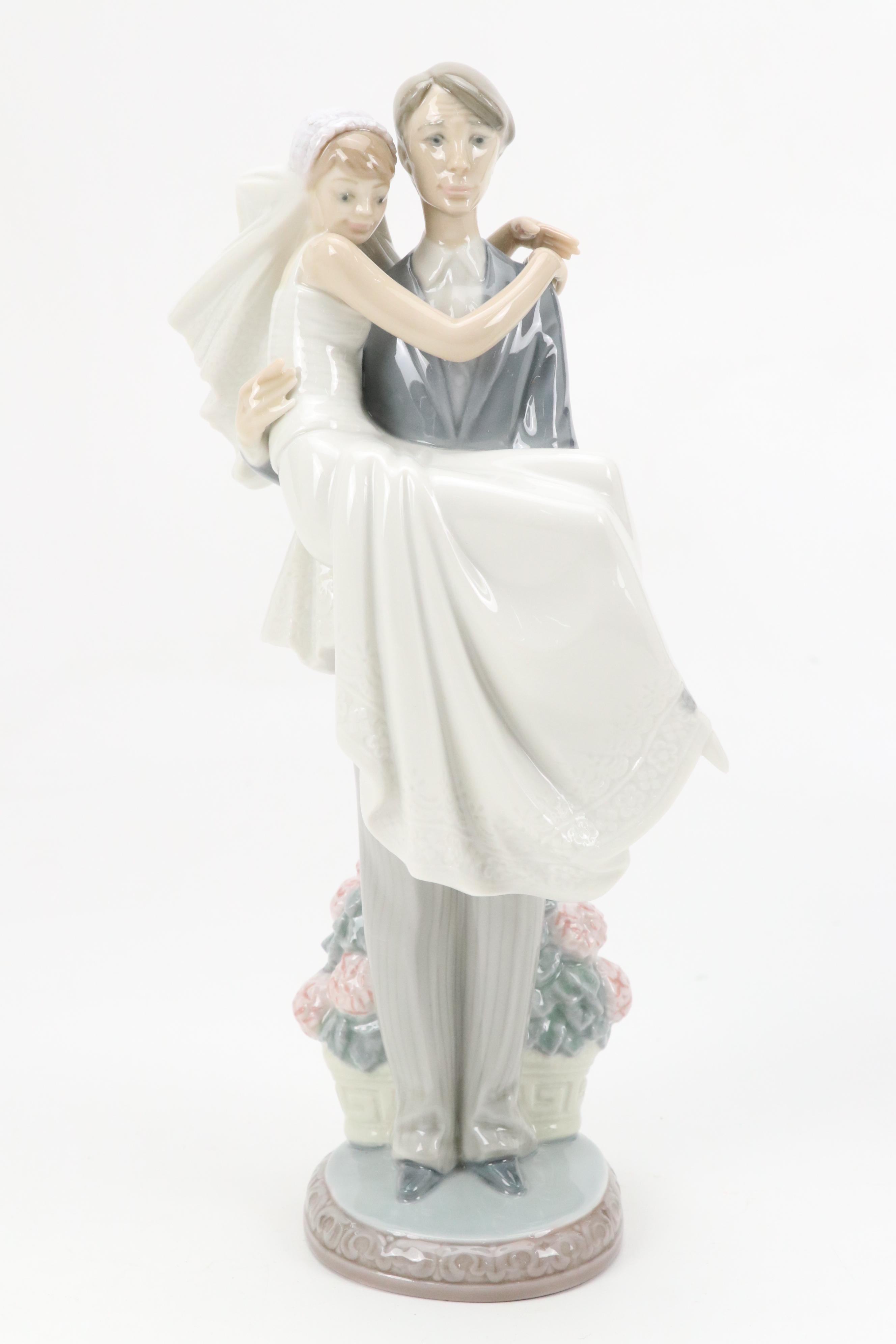 Lladró "Over the Threshold" "Boy Blowing Kiss" and More Porcelain Figurines | Everything But The ...