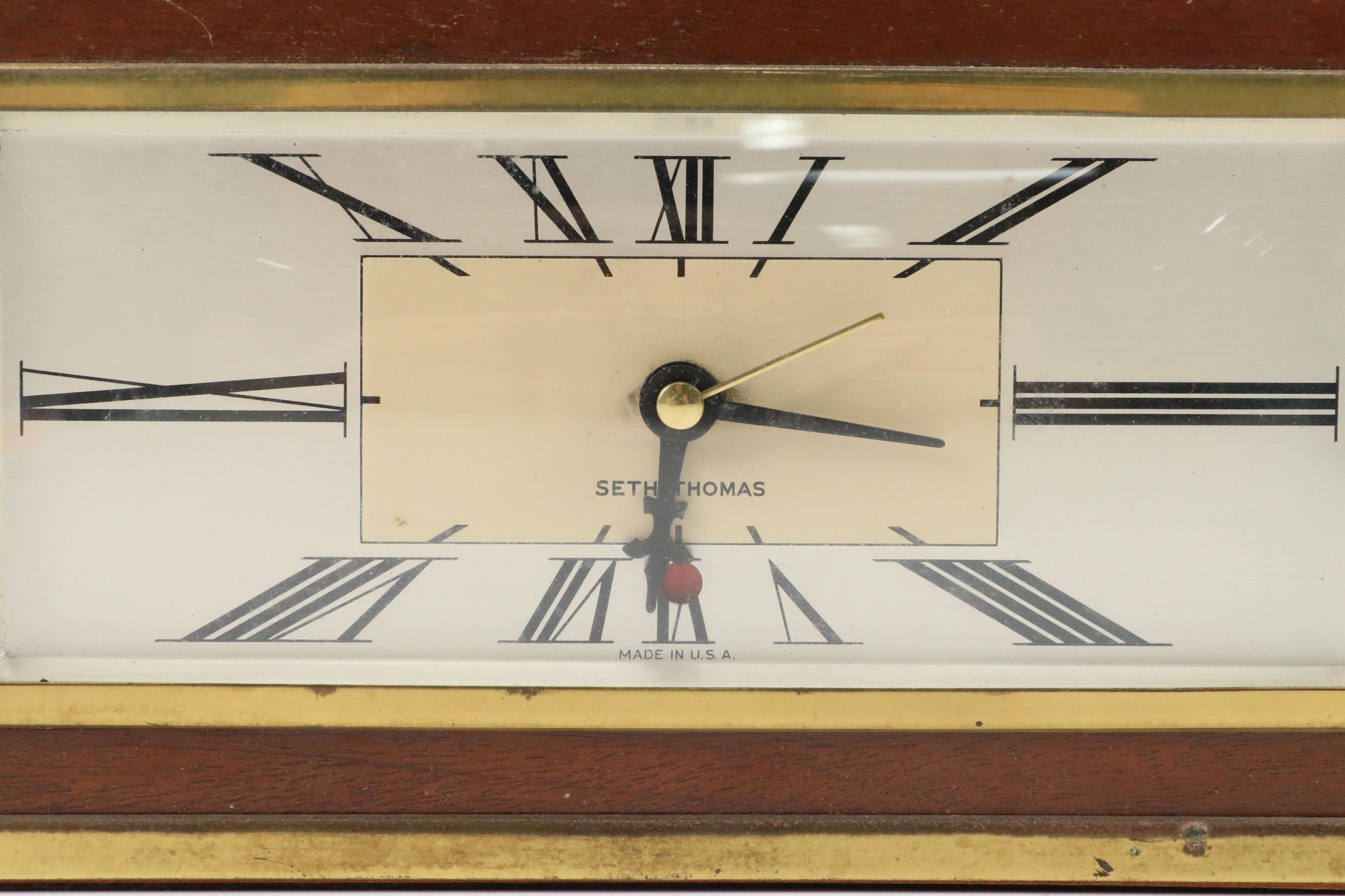 Seth Thomas Mid Century Modern Style "Baxter-2e" Clock, Mid-20th ...