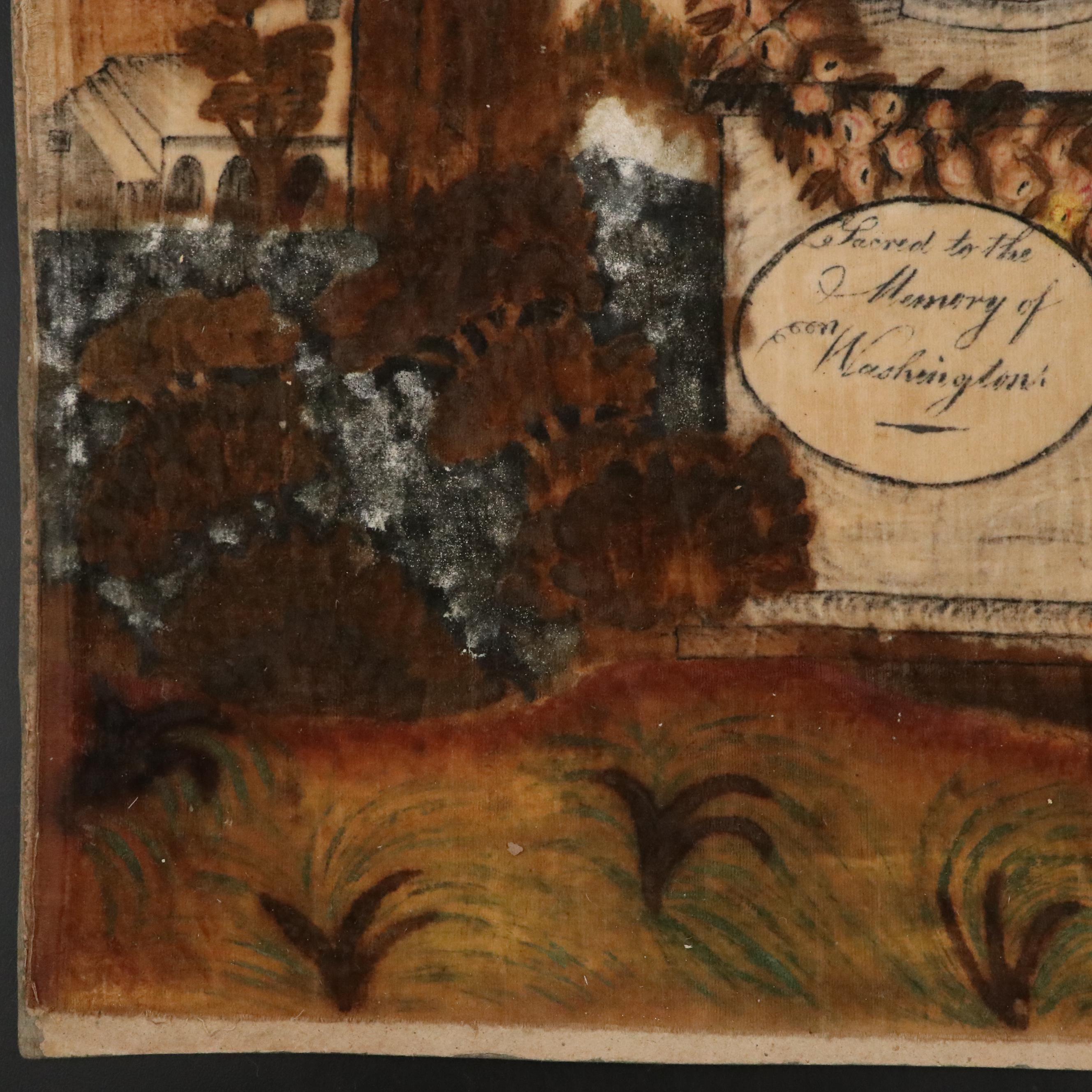 George Washington Mourning Picture, circa 1800 | EBTH