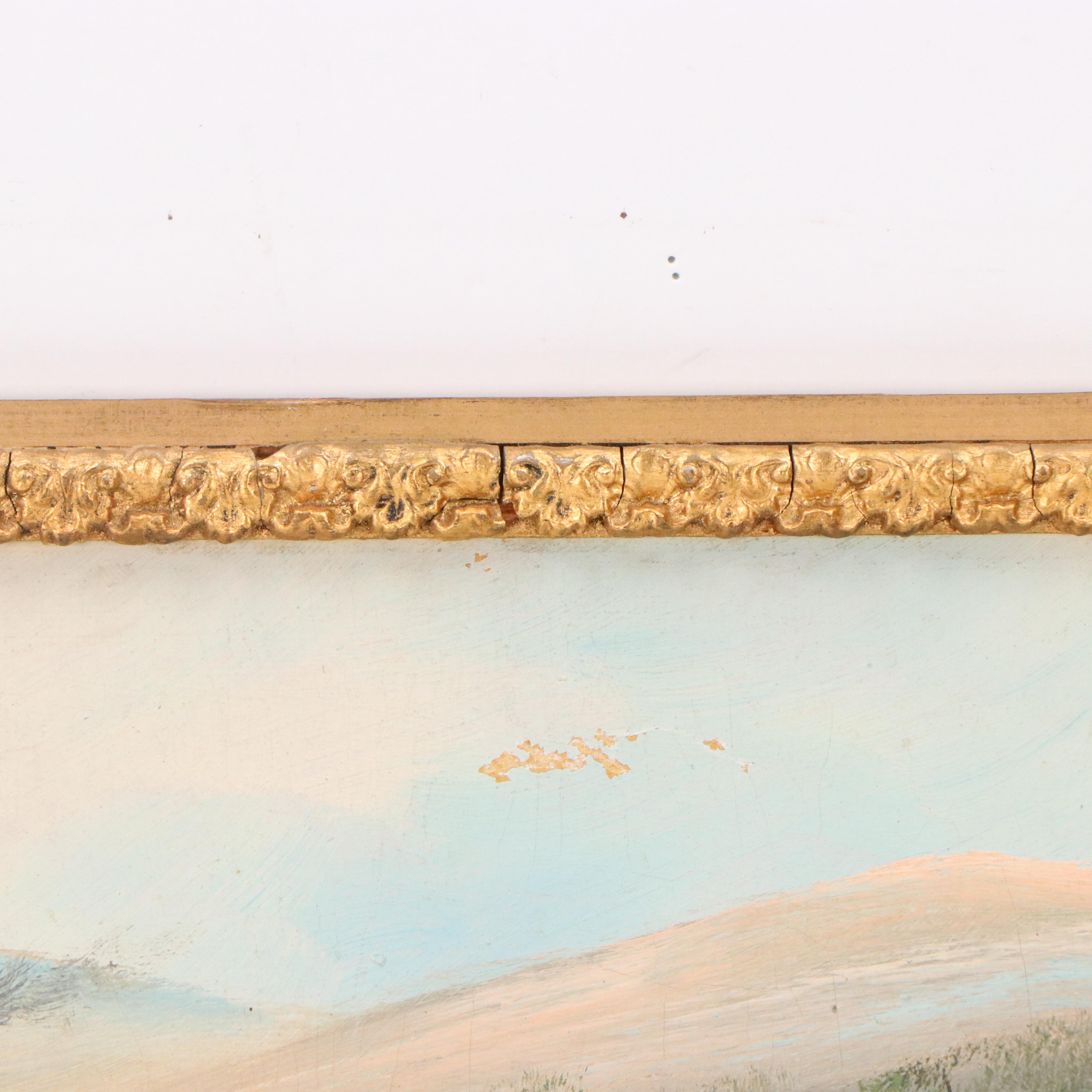 William Morton Rural Landscape Oil Painting "Mill on the Avon," 20th ...