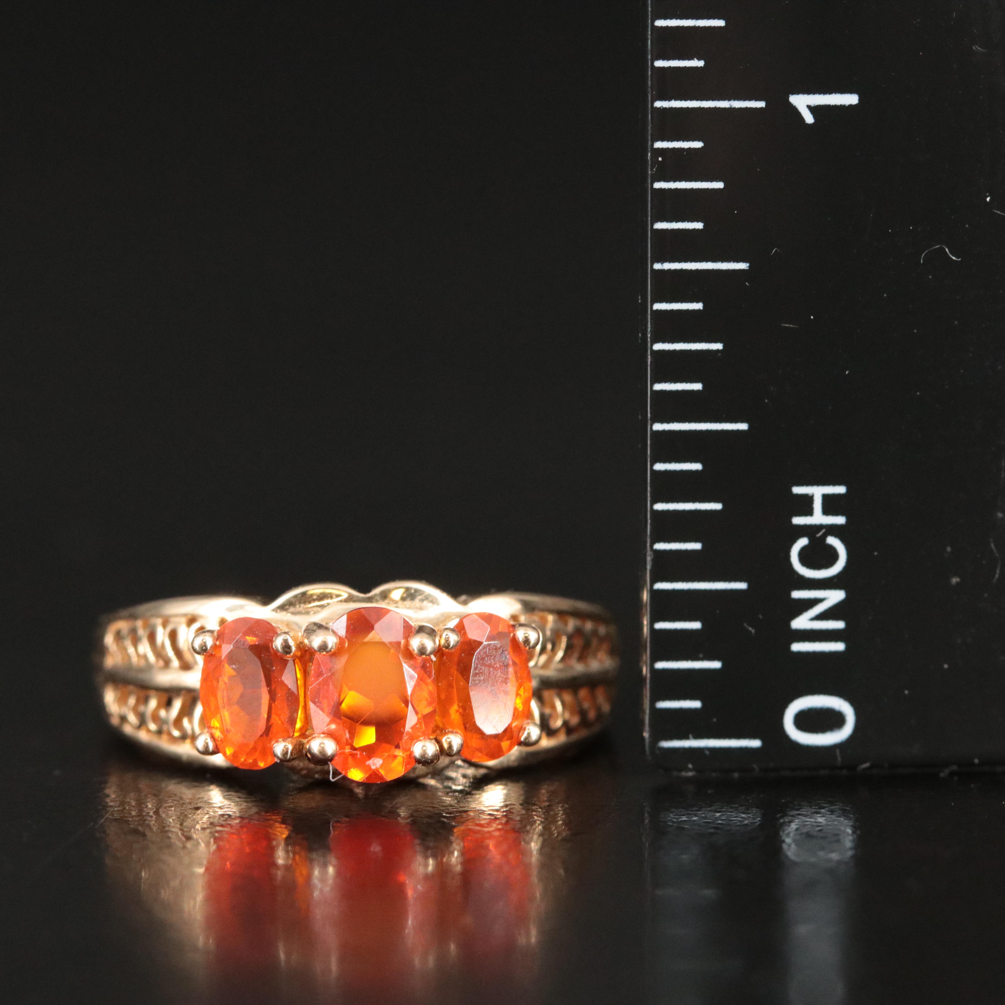 14K Fire Opal Ring | EBTH