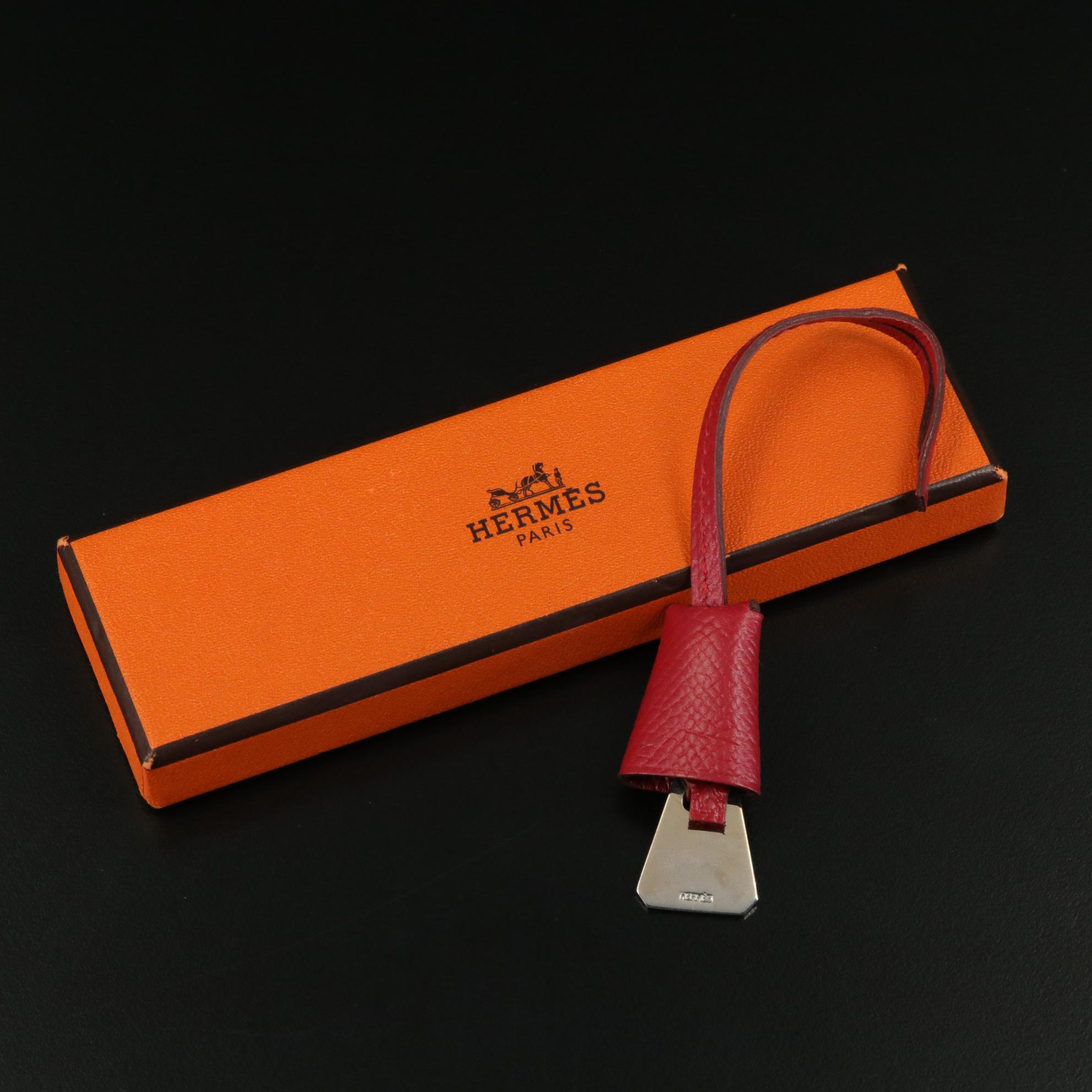 Hermès Mini Clochette in Red Leather | Everything But The House