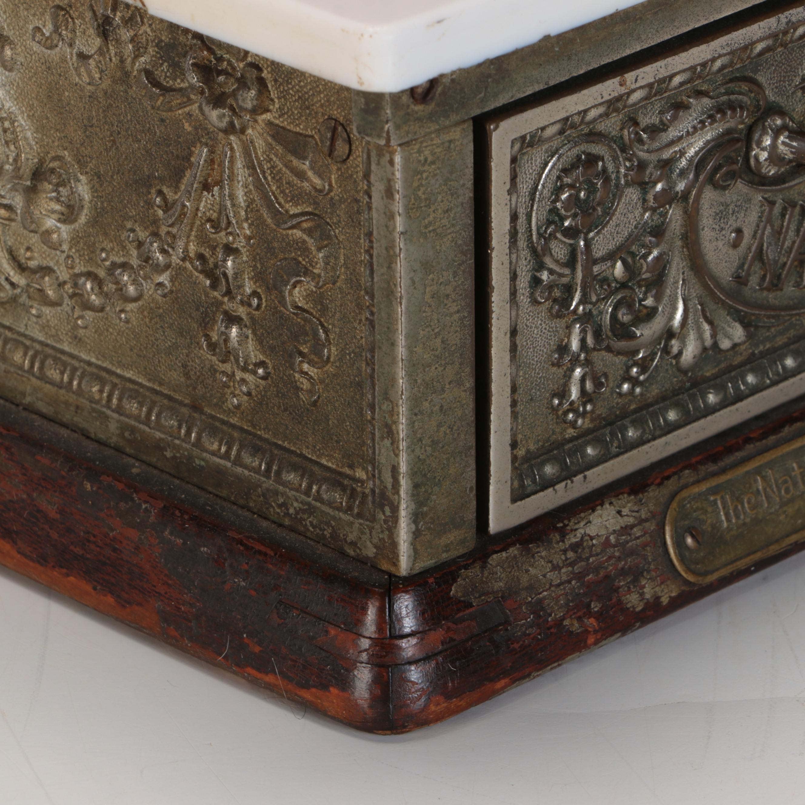 National Model 312 Embossed Metal Cash Register, 1890-1919 | EBTH