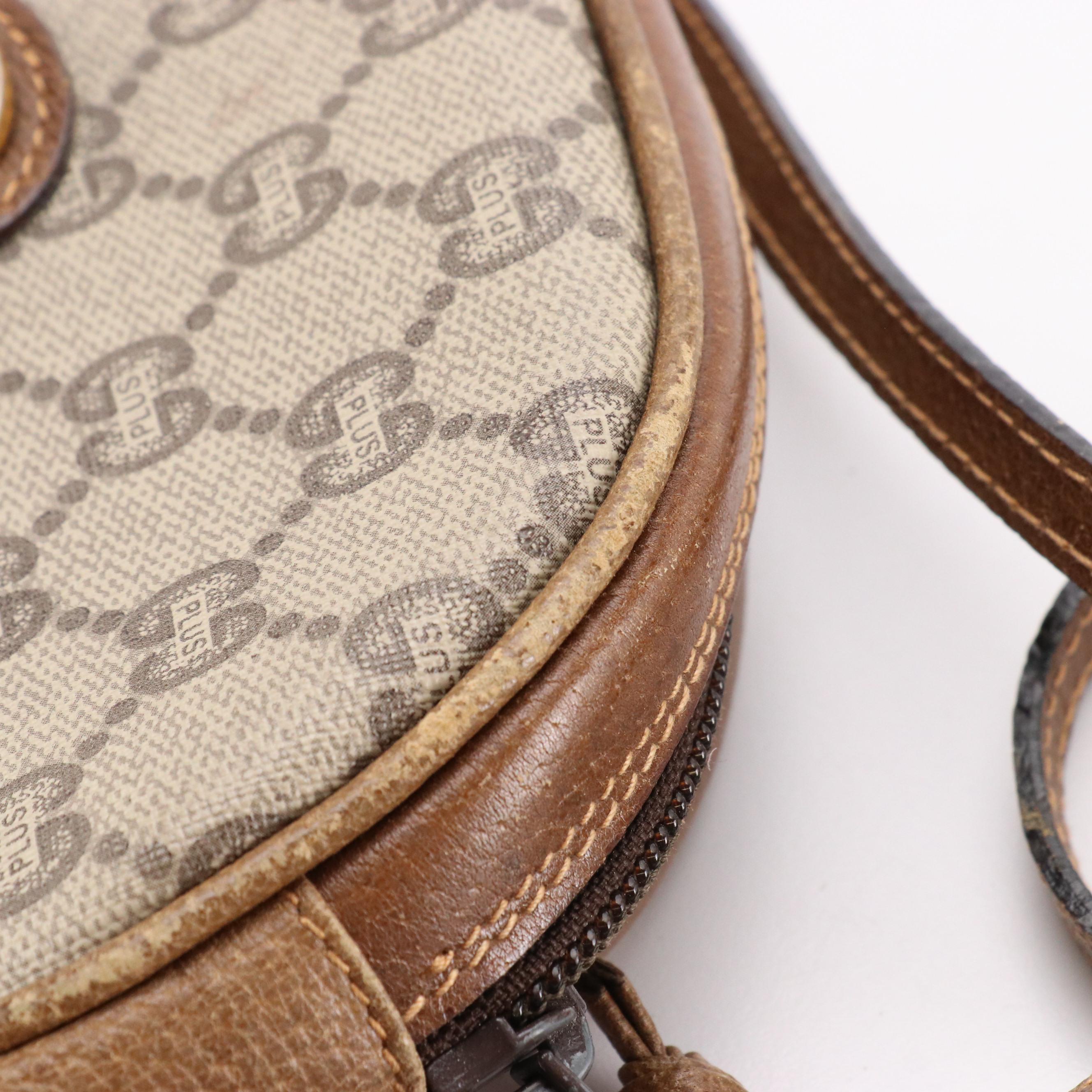 Gucci Plus Crossbody Bag in Coated Canvas and Leather | EBTH