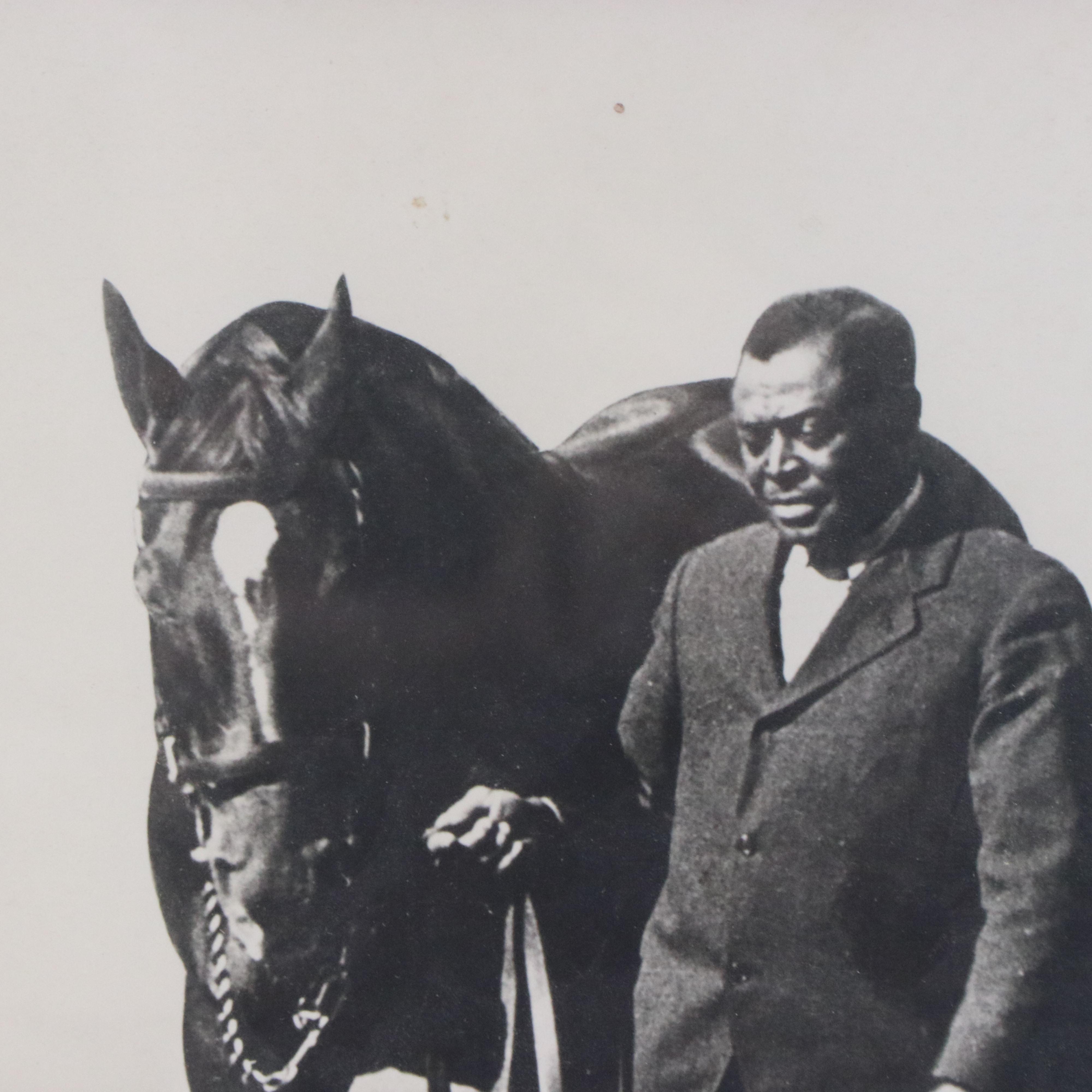 Joel Cline Meadors Silver Gelatin Print "Man O' War & Will Harbut," 1937 | EBTH