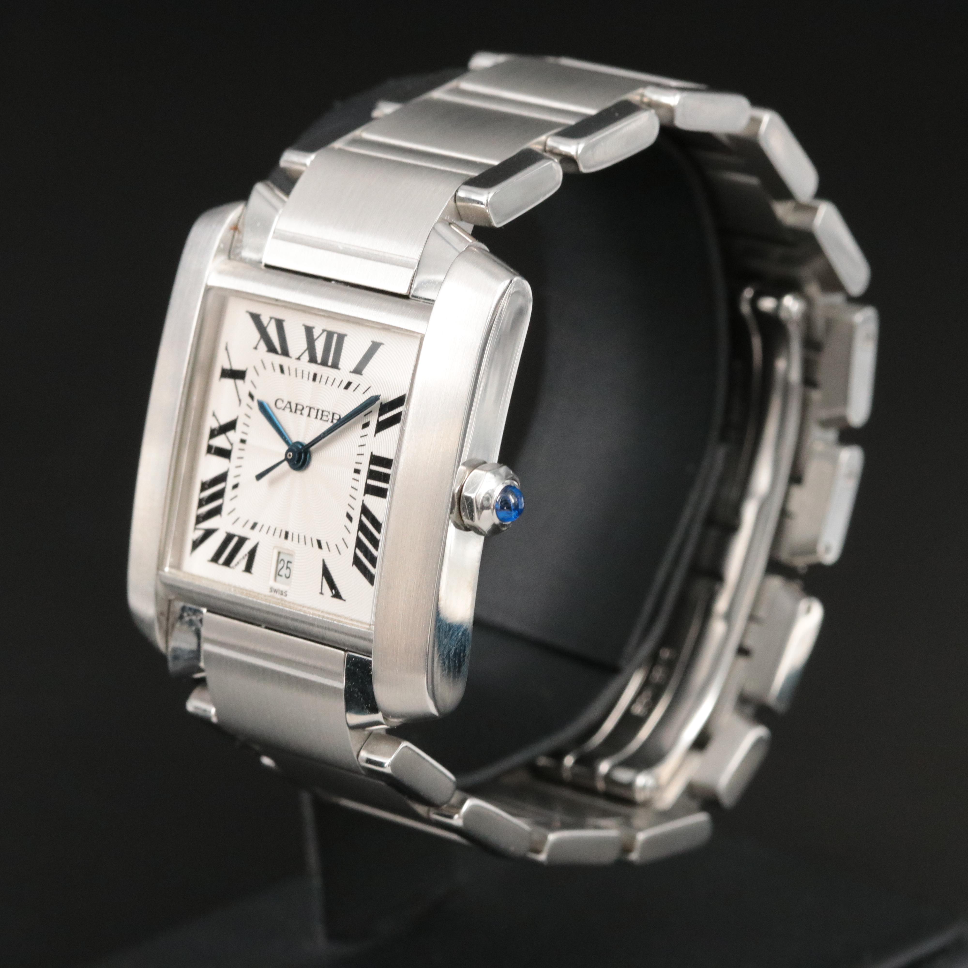 Cartier Tank Française Automatic Date Watch | EBTH