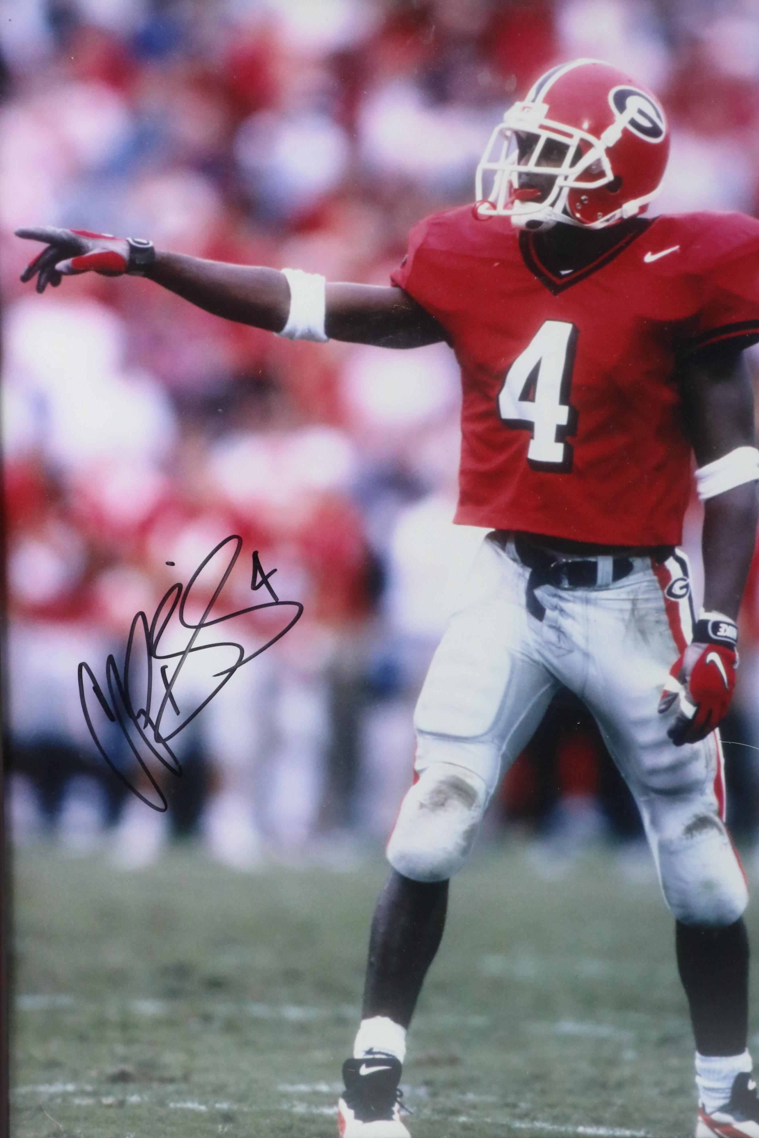 Champ Bailey Signed "The Duke" NFL Football and University Of Georgia ...