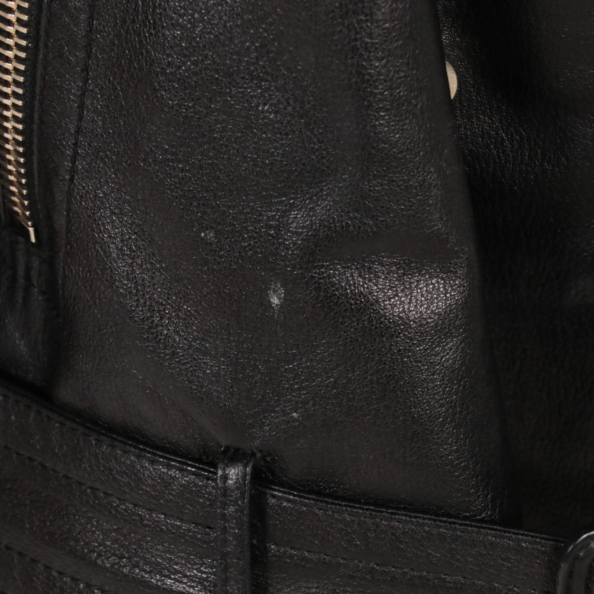 Mackage Red Lambskin Leather Biker Jacket with Jason Wu Leather/Wool ...