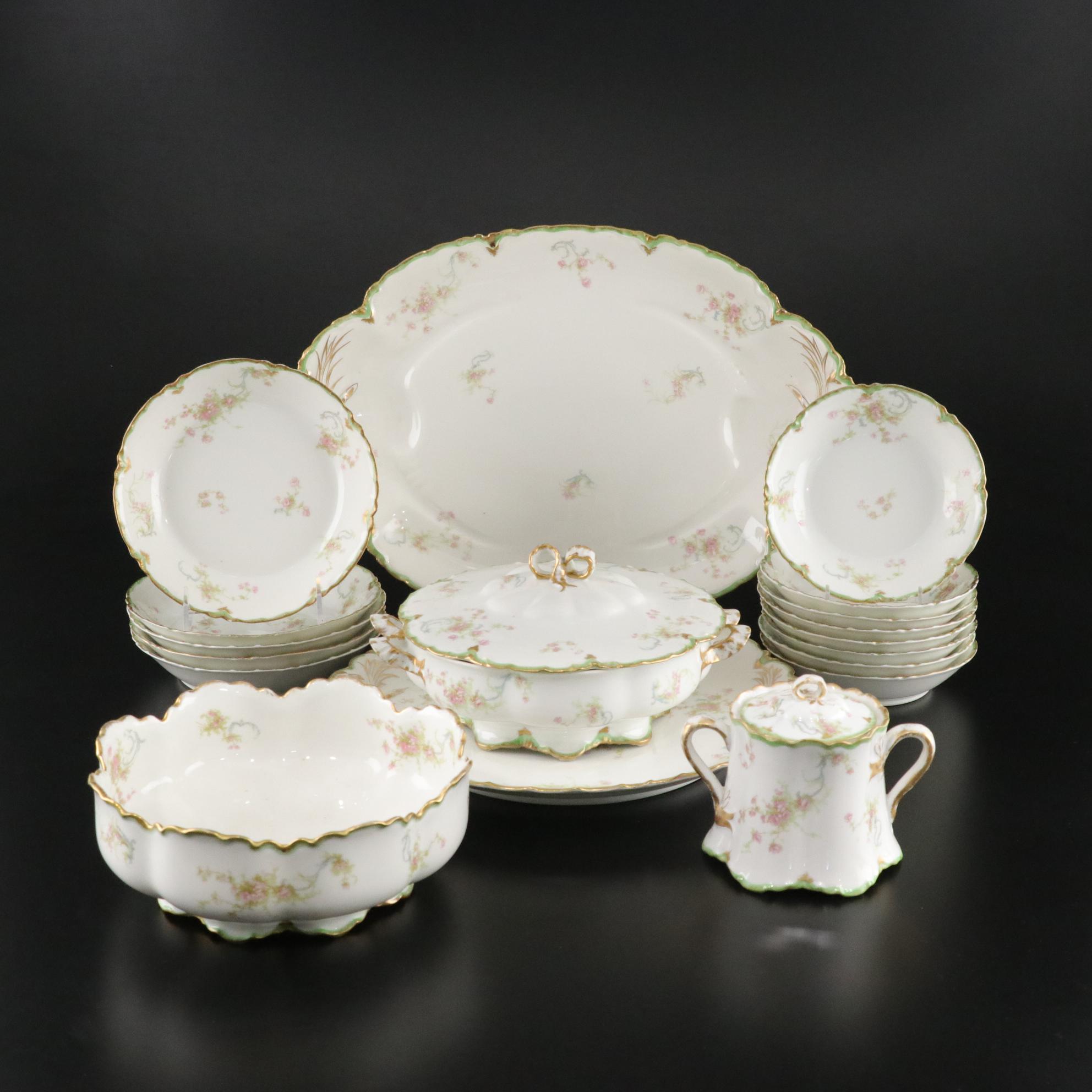 Haviland "Schleiger" Porcelain with Gilt Trim Dinnerware | Everything ...