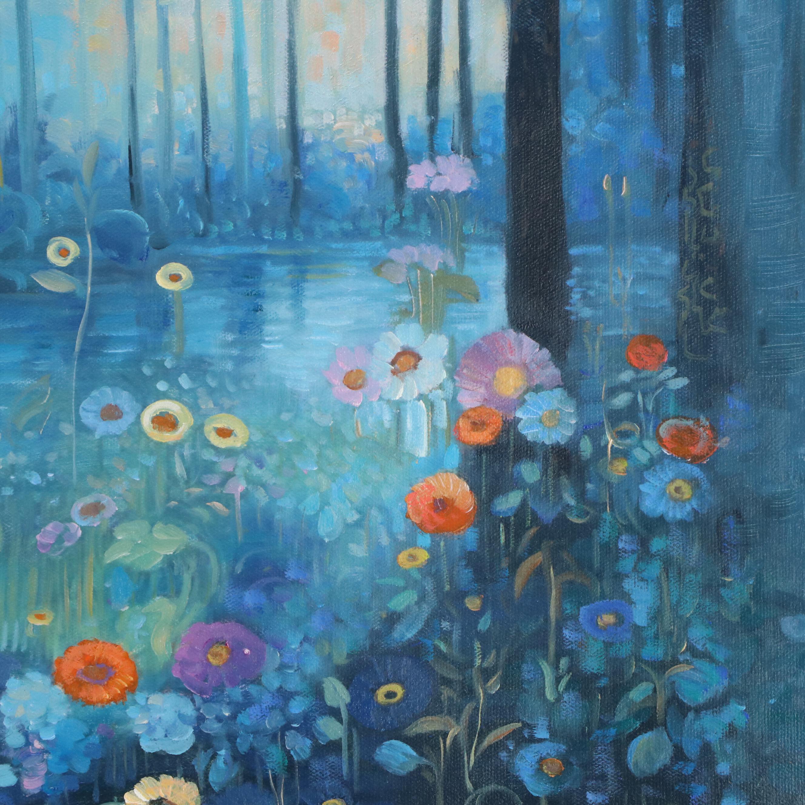 N. Ming Forest Landscape Oil Painting, 21st Century | EBTH