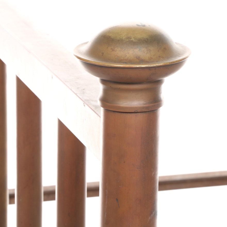 Edwardian Style Brass Bed Frame Early 20th Century Ebth