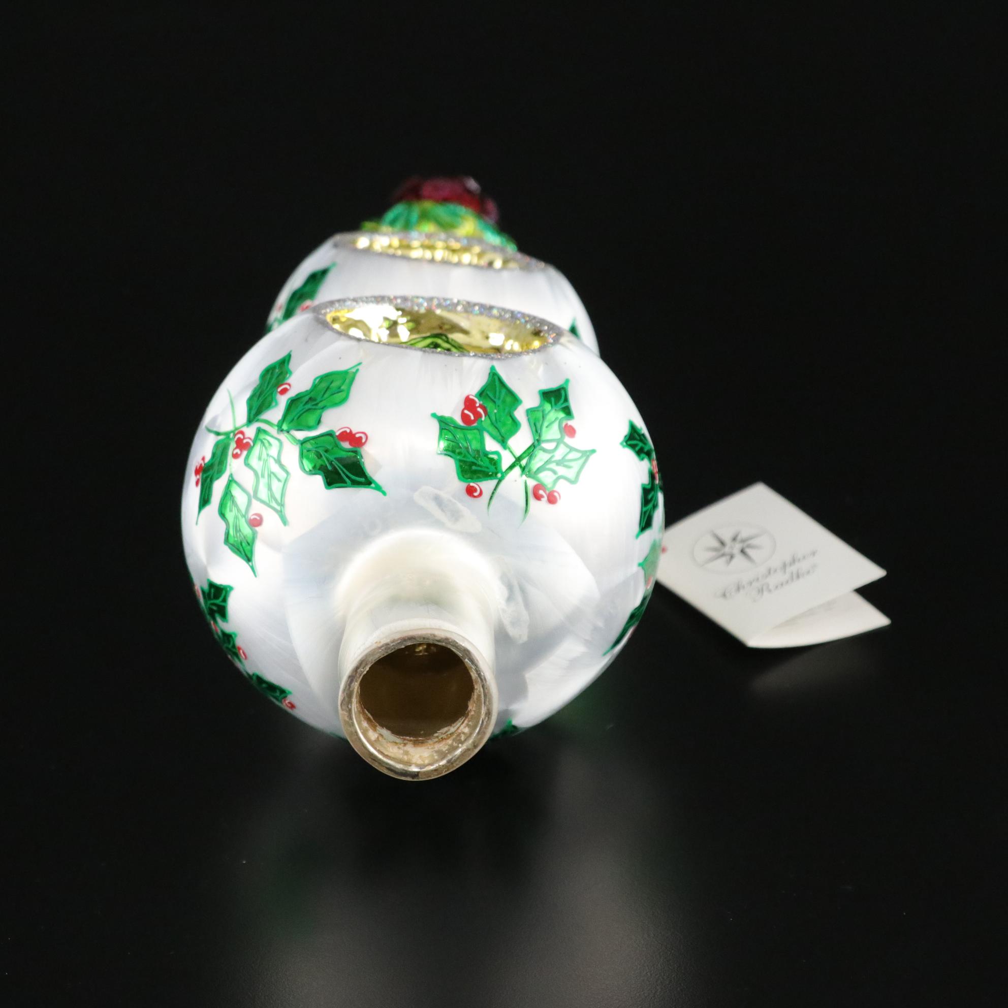 "Cardinal Rules" Christopher Radko Finial Christmas Tree Topper | EBTH