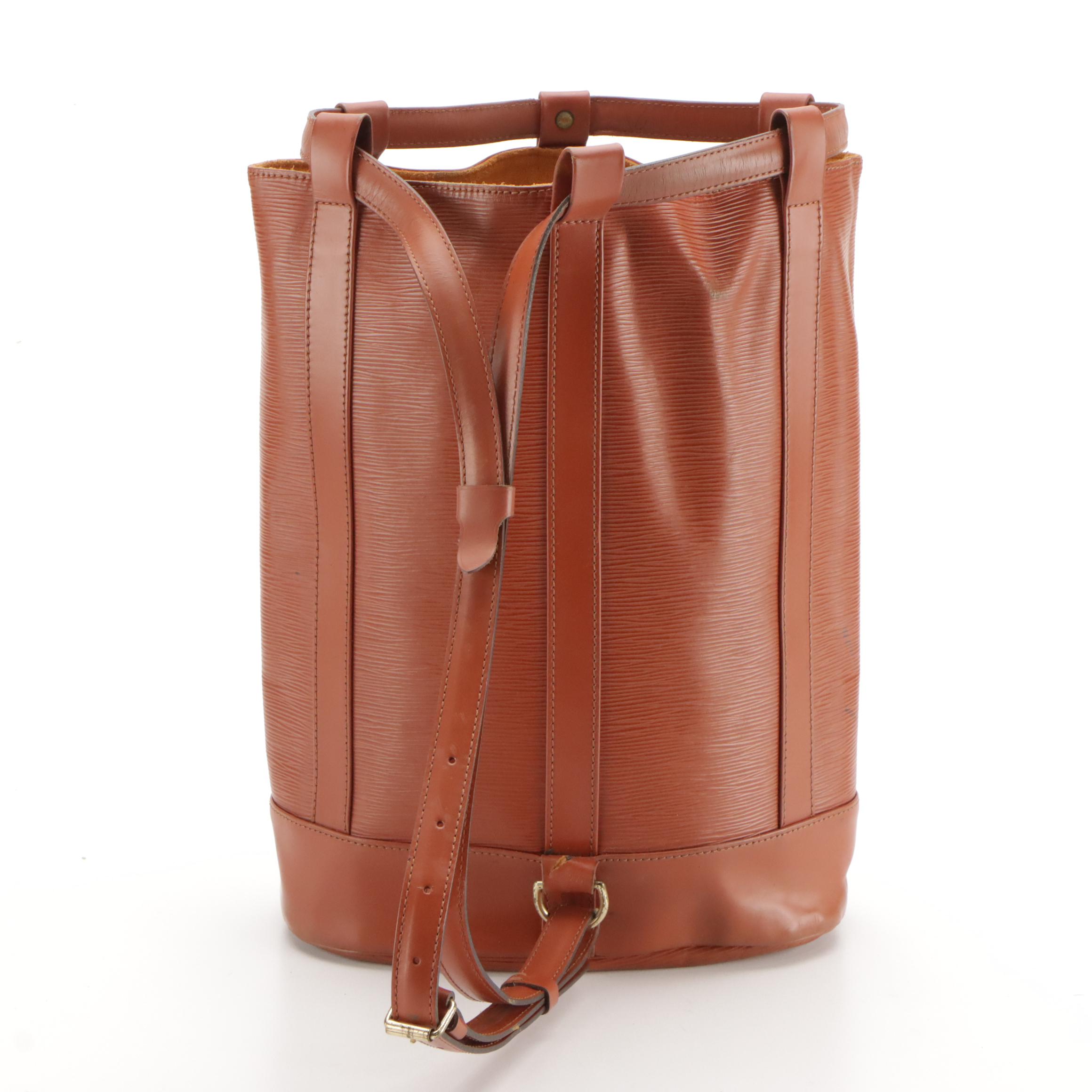 Louis Vuitton Petit Randonnee Backpack in Kenyan Fawn Epi and Smooth ...