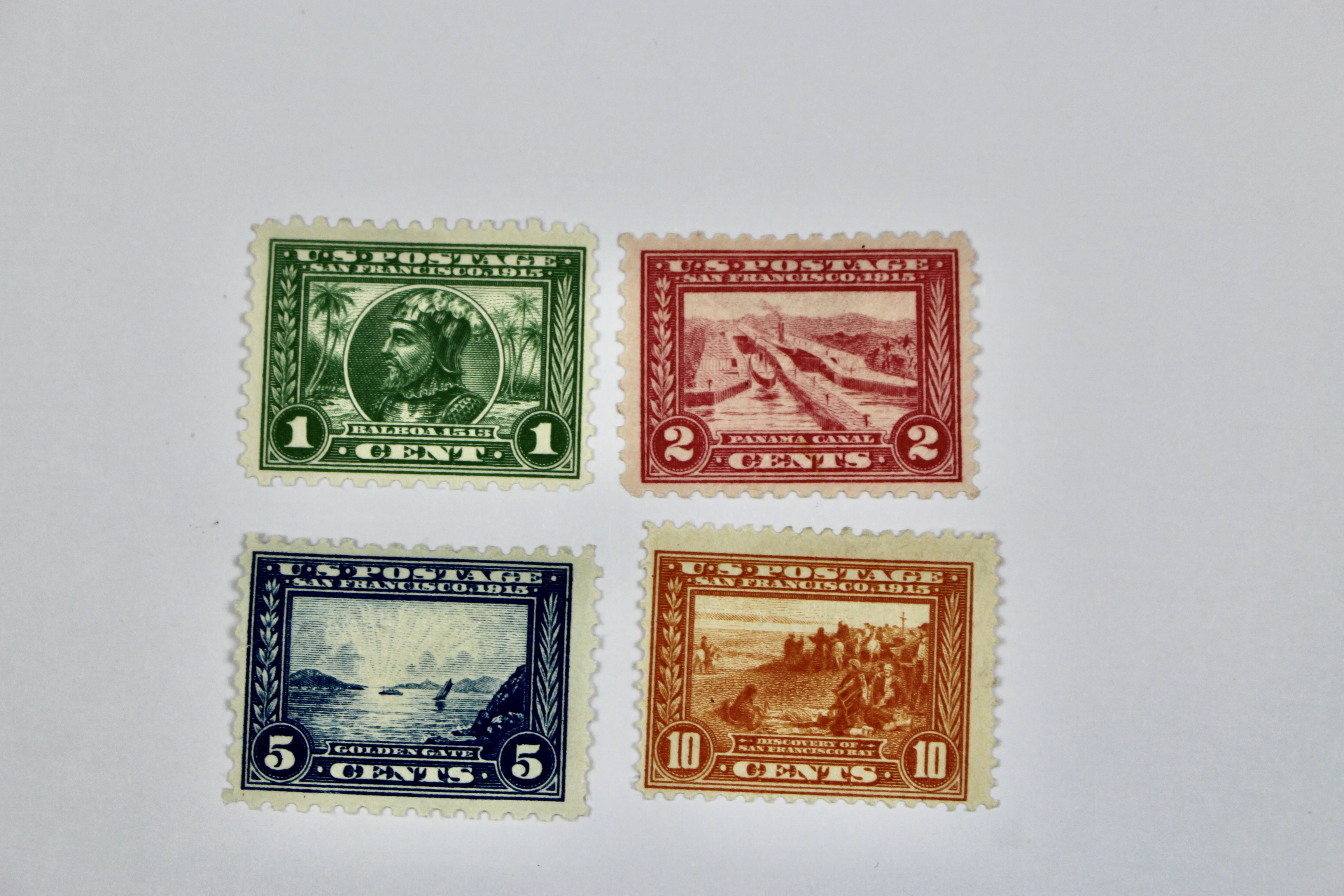 Set of Eight 1915 Pan-Pacific U.S. Postage Stamps, Mint Condition | EBTH