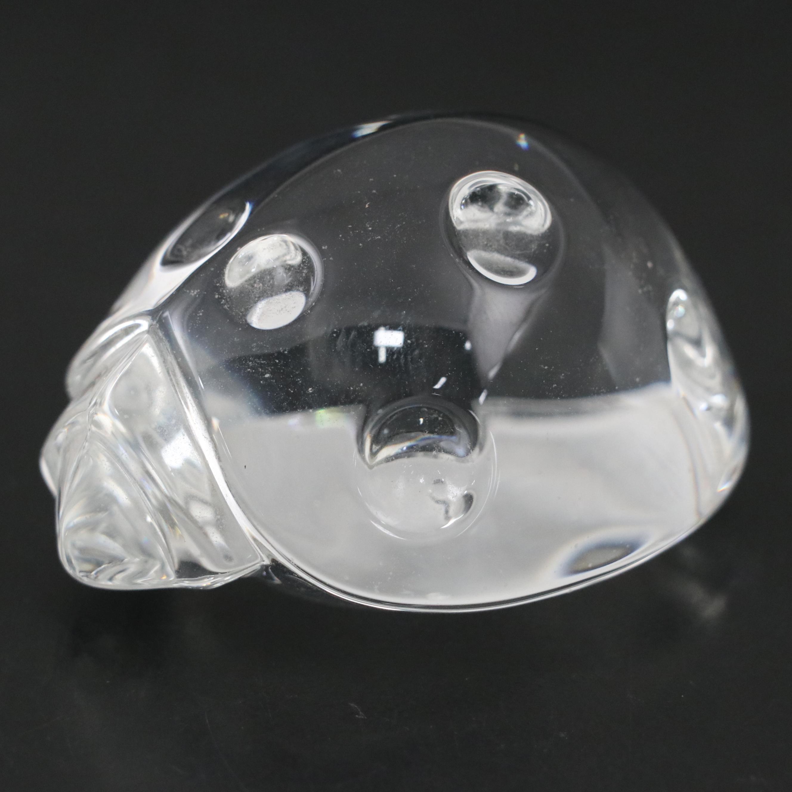 Steuben Art Glass Ladybug Hand Cooler with Arts and Crafts Style ...