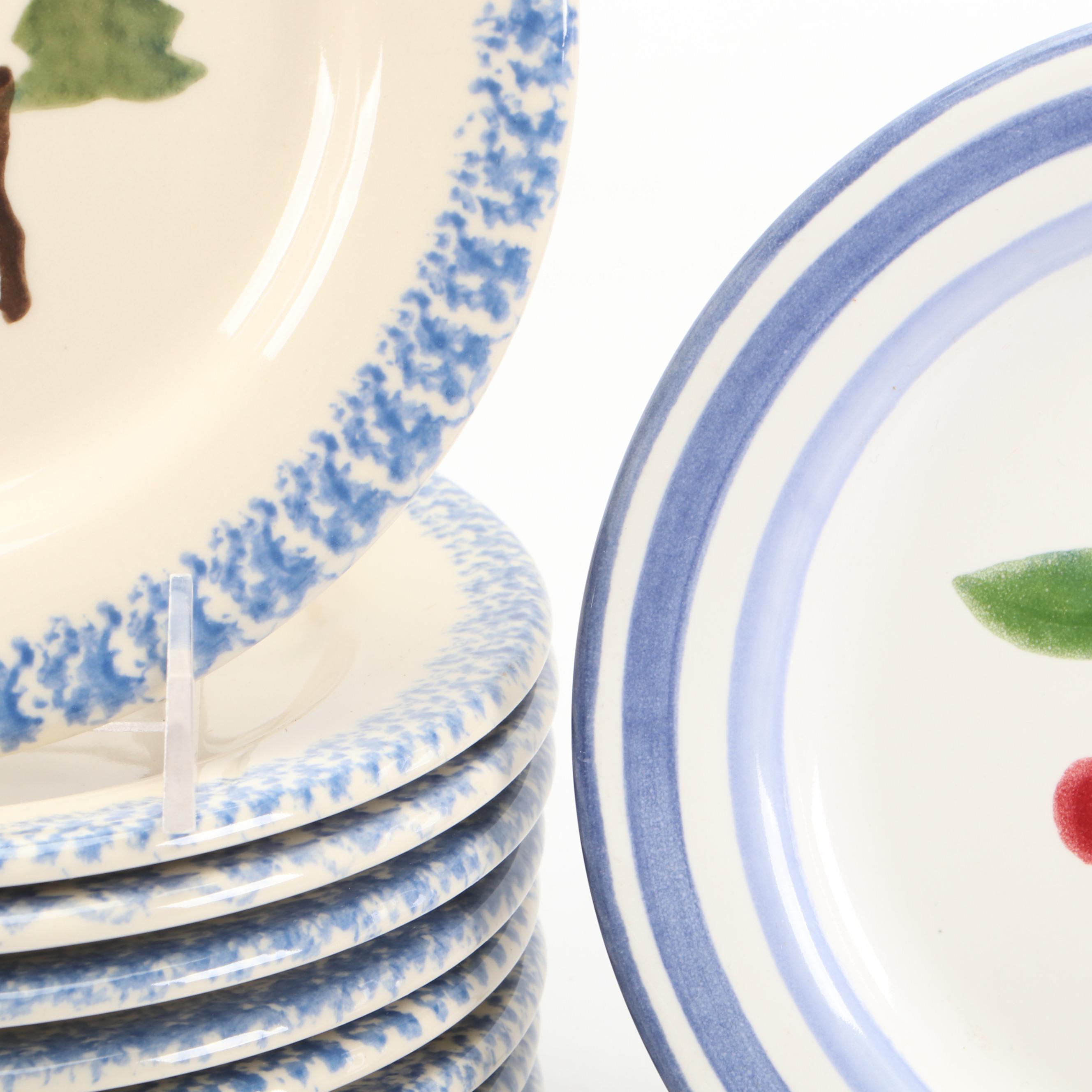 Hartstone "Snow People" Stoneware Mugs and Other Hartstone Dinnerware ...