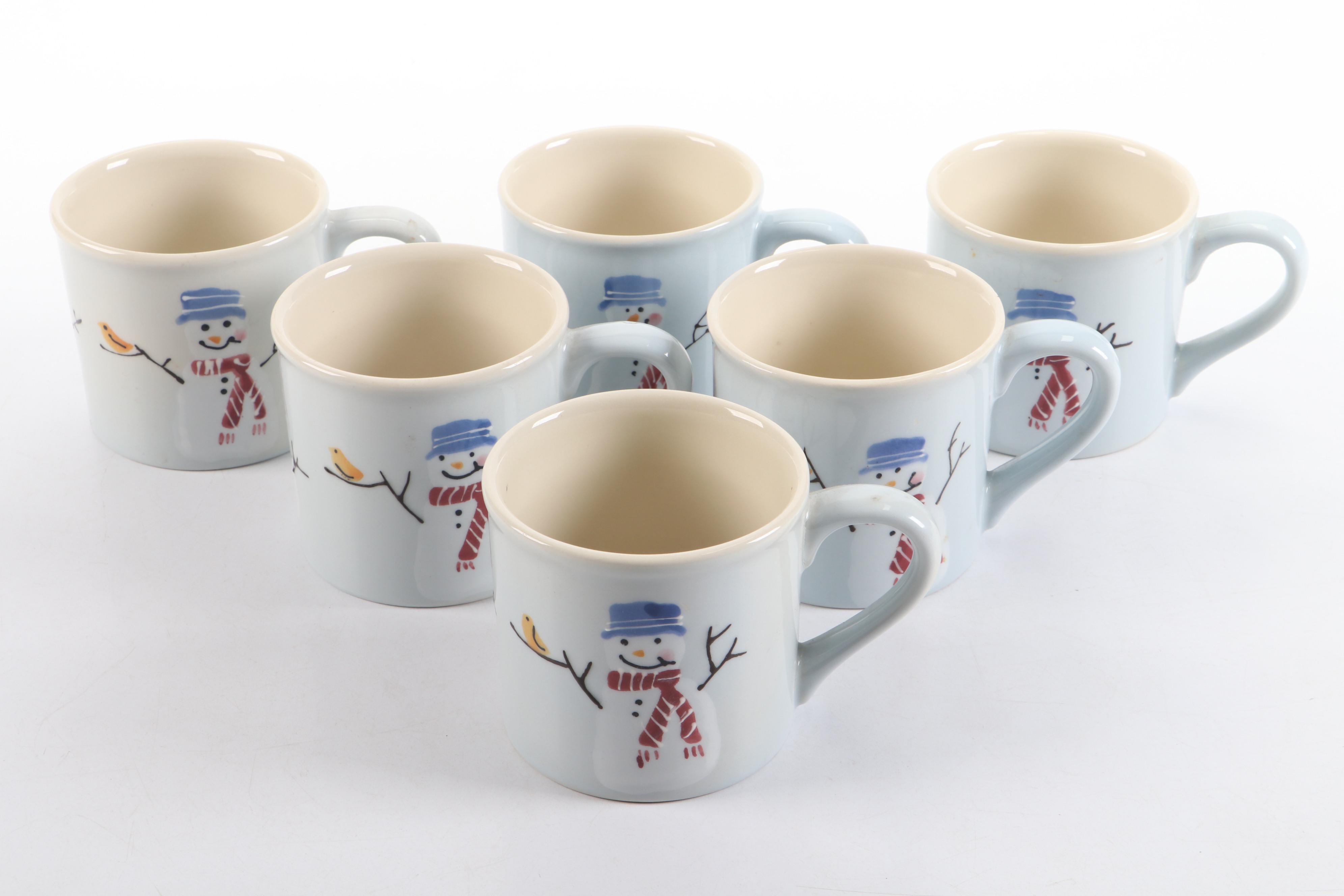 Hartstone "Snow People" Stoneware Mugs and Other Hartstone Dinnerware ...