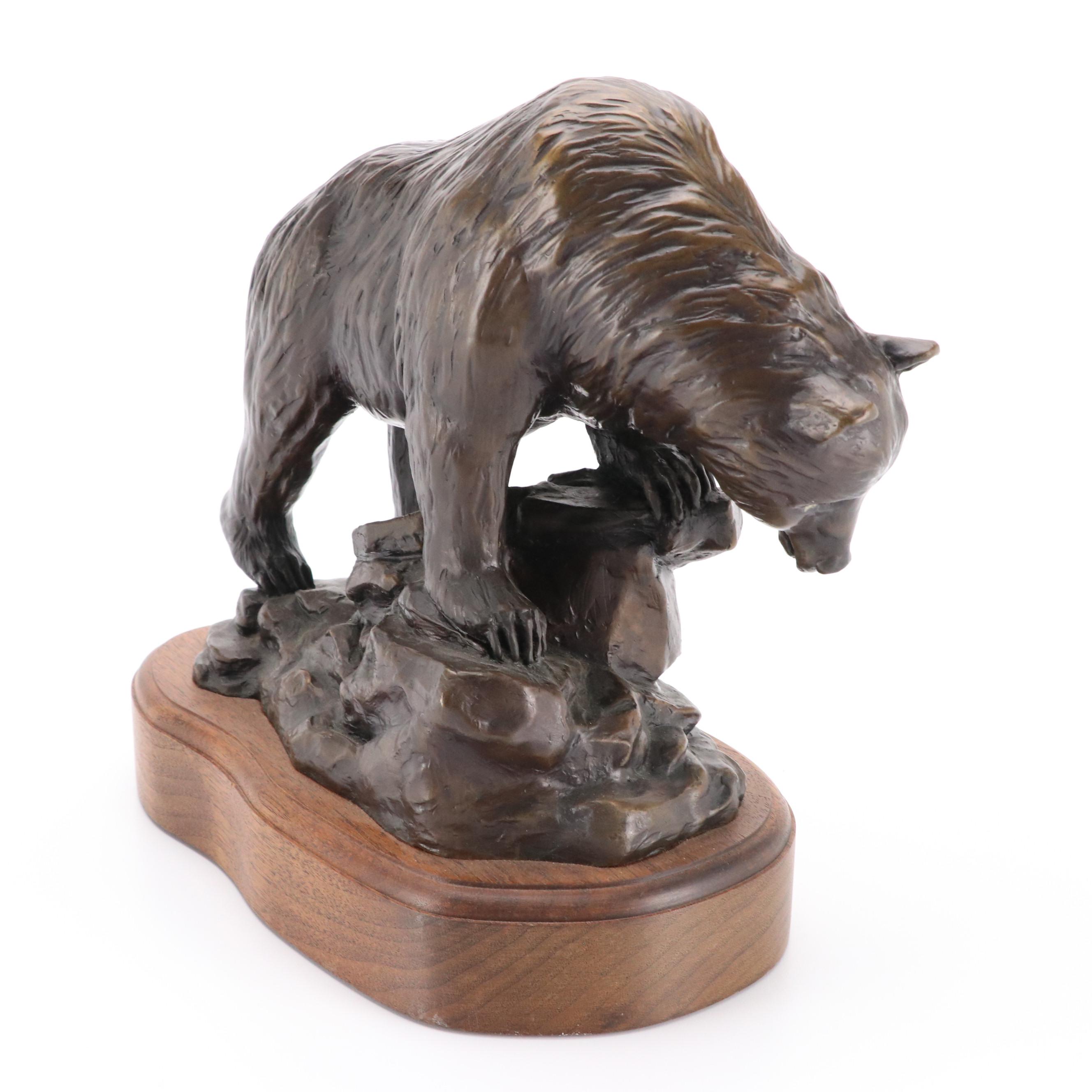 Donna George Cast Bronze Sculpture "Griz Country" | EBTH