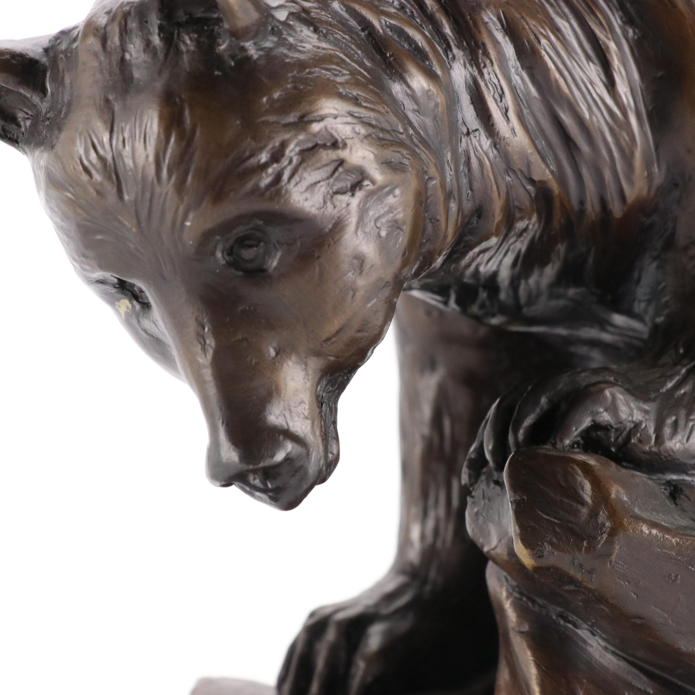 Donna George Cast Bronze Sculpture "Griz Country" | EBTH
