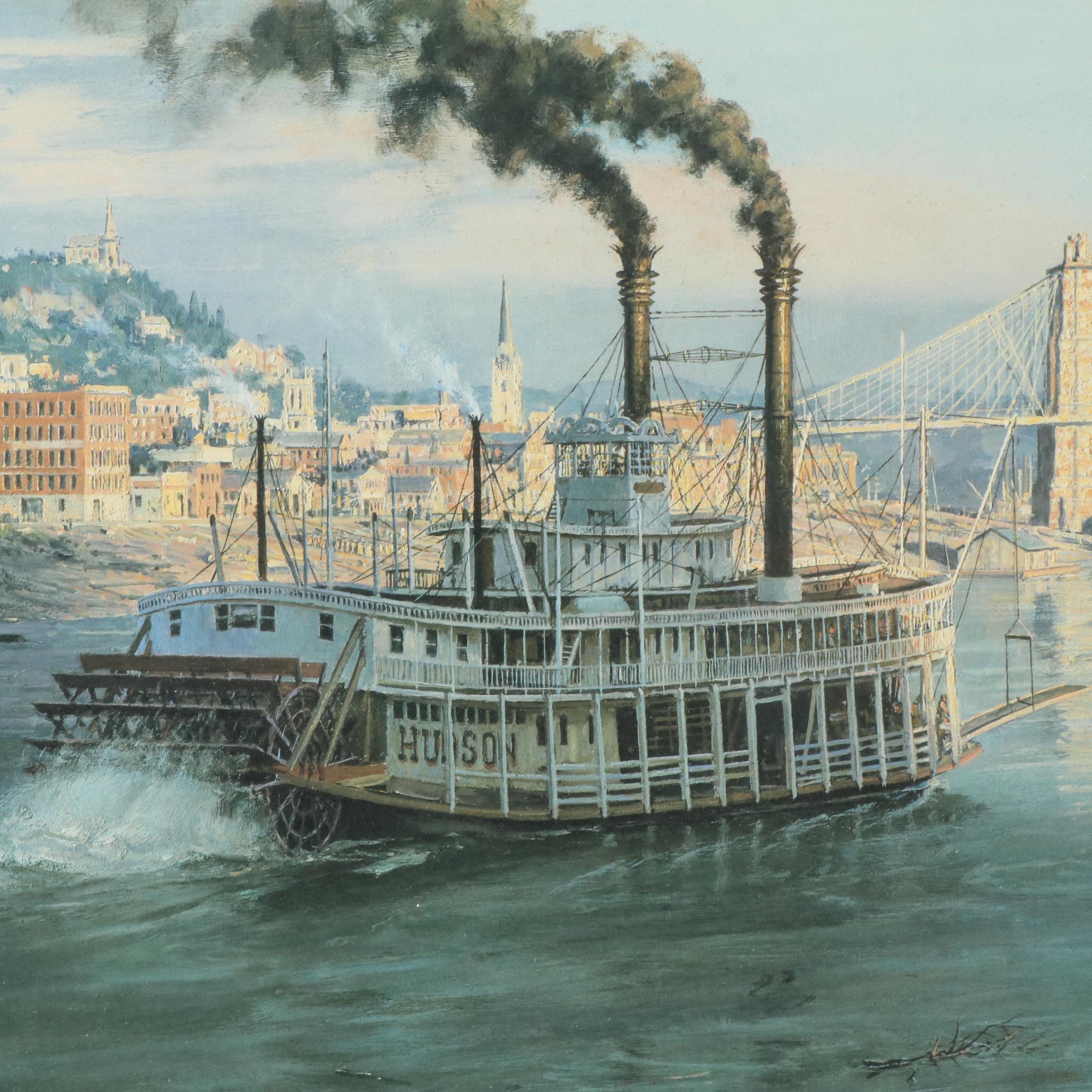 John Stobart Offset Lithograph "Cincinnati" | EBTH