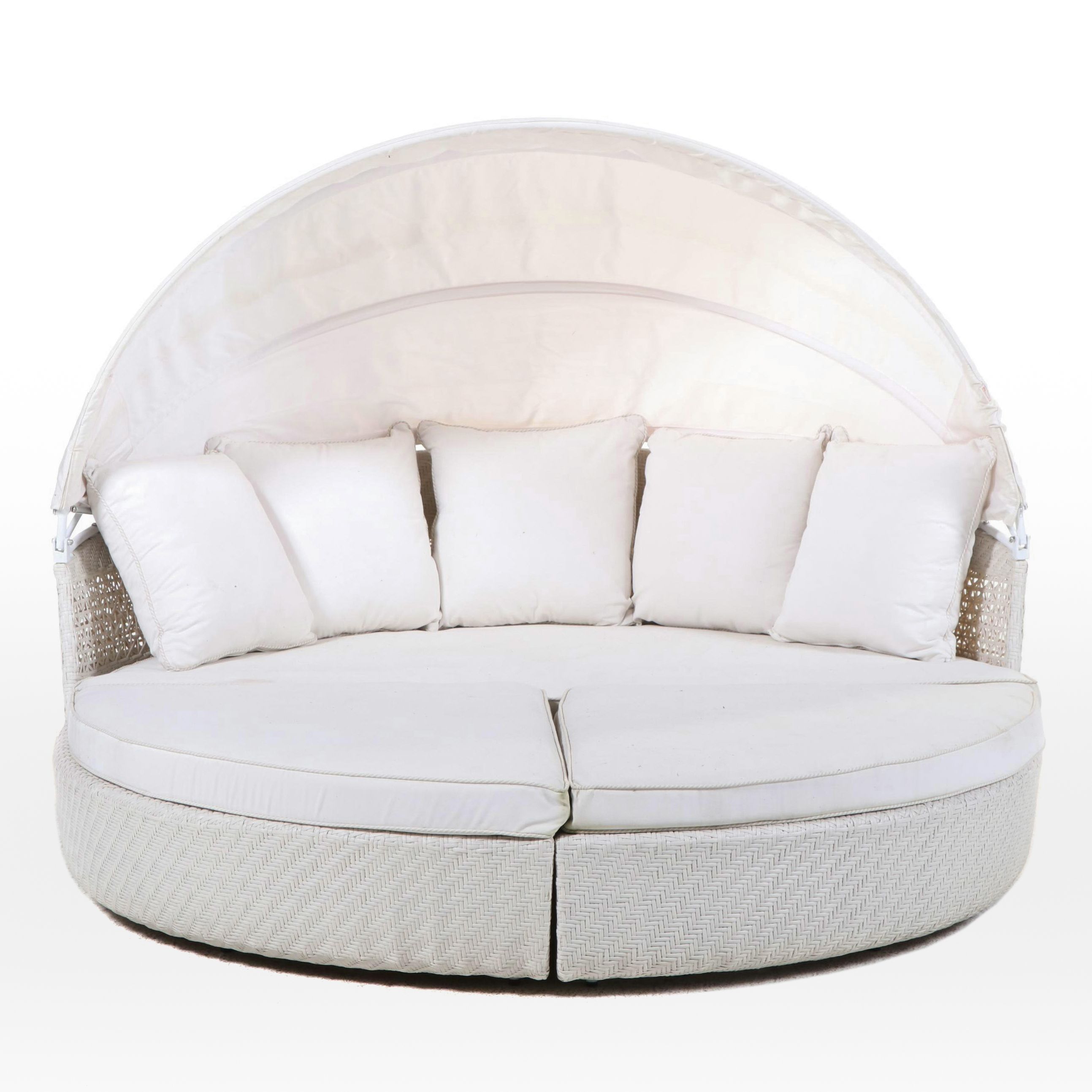 Frontgate "Cadence" Resin Wicker and Aluminum Patio Daybed | EBTH