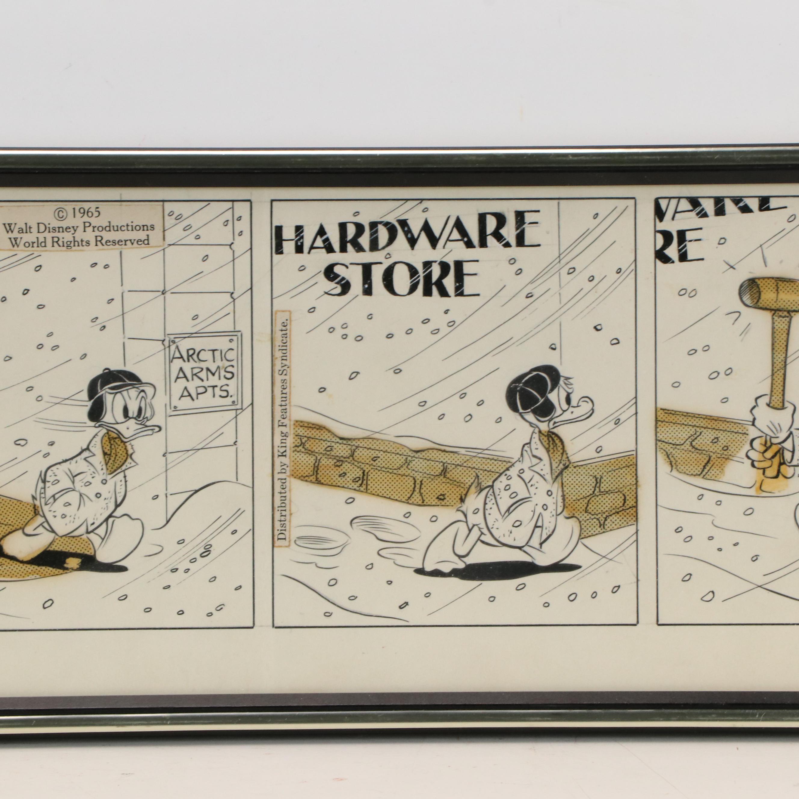 Walt Disney Donald Duck Newspaper Comic Art, 1965 | EBTH