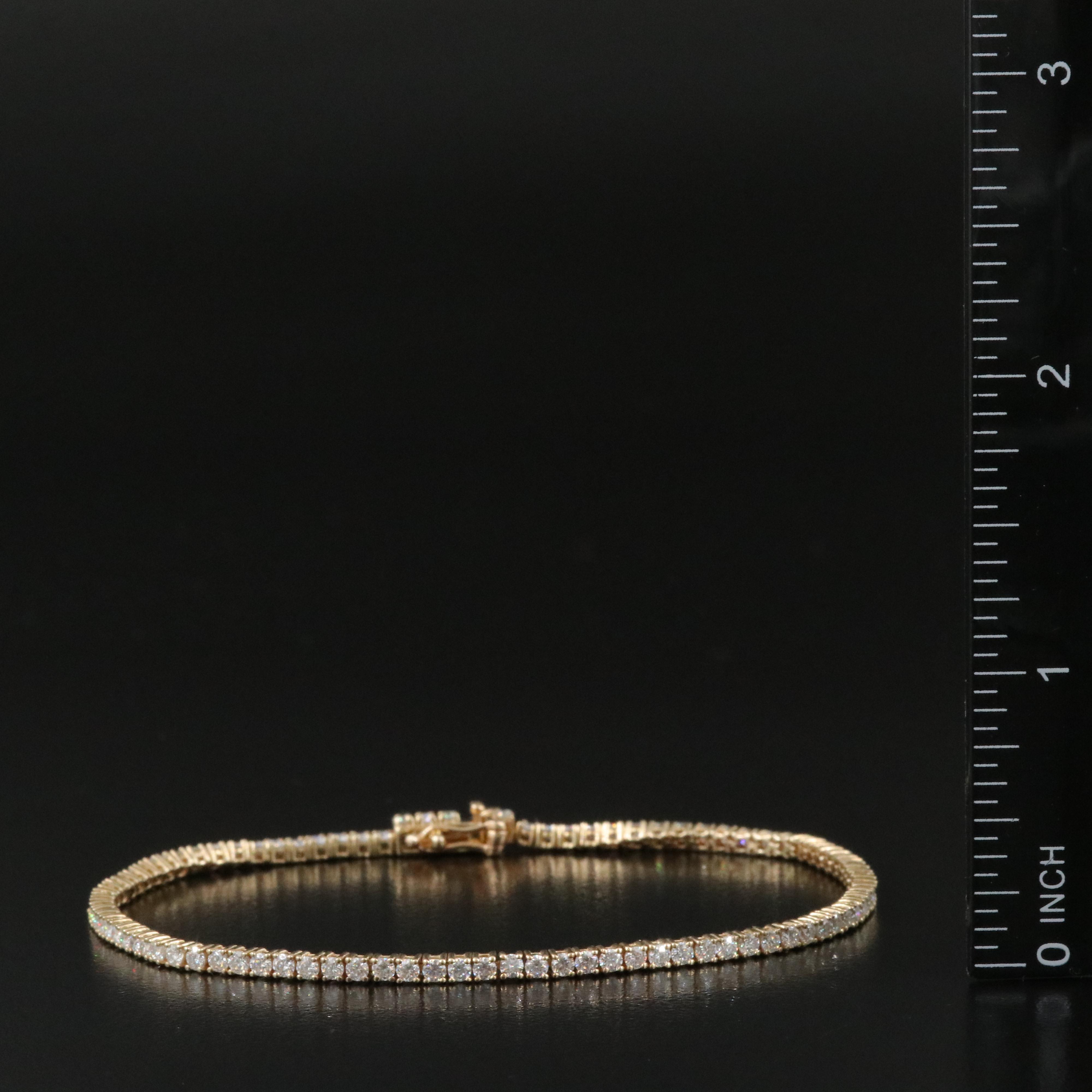 14K Moissanite Tennis Bracelet | EBTH