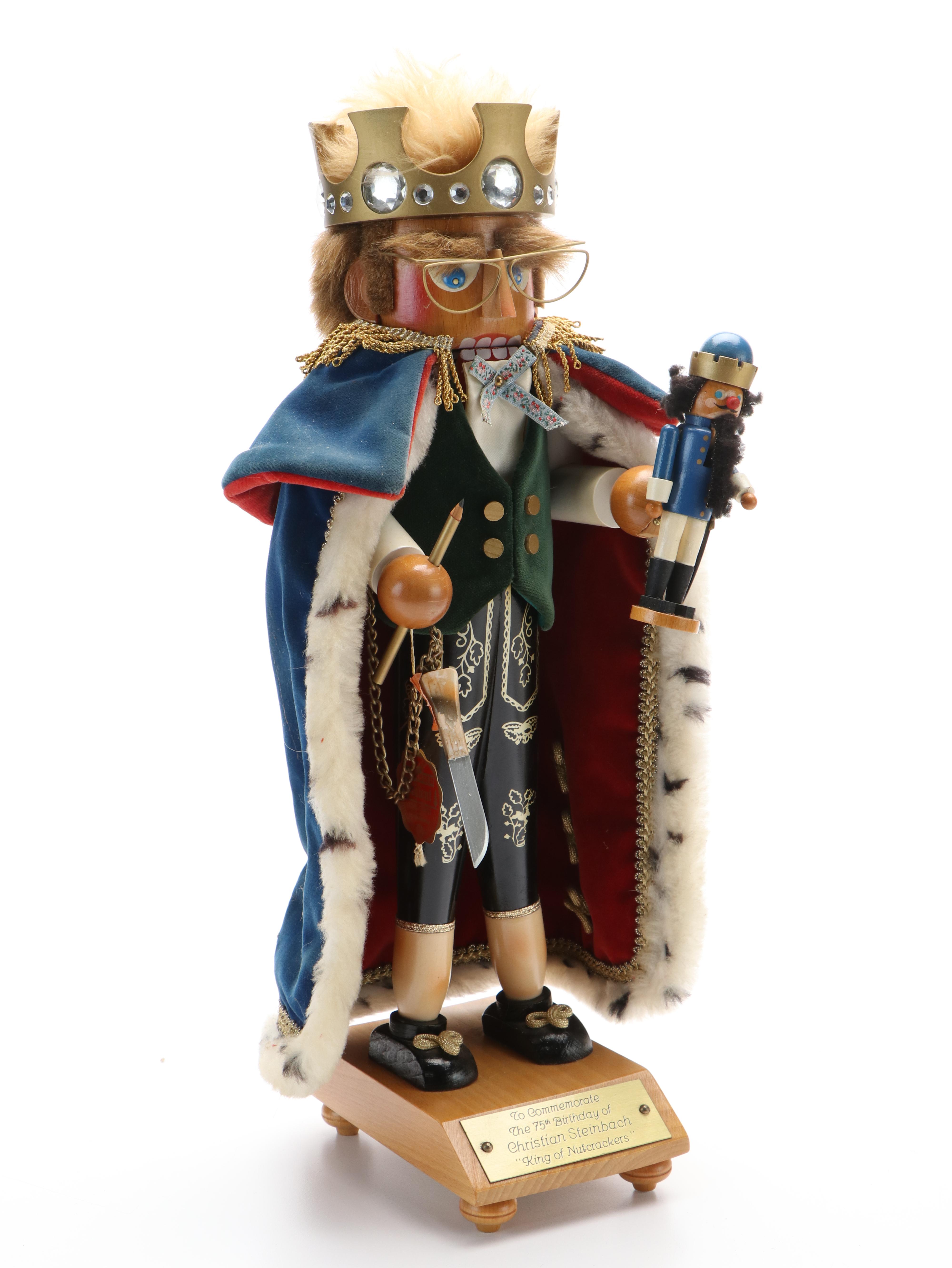 Steinbach Limited Edition "Jubilee King" Wooden Nutcracker, Late 20th ...