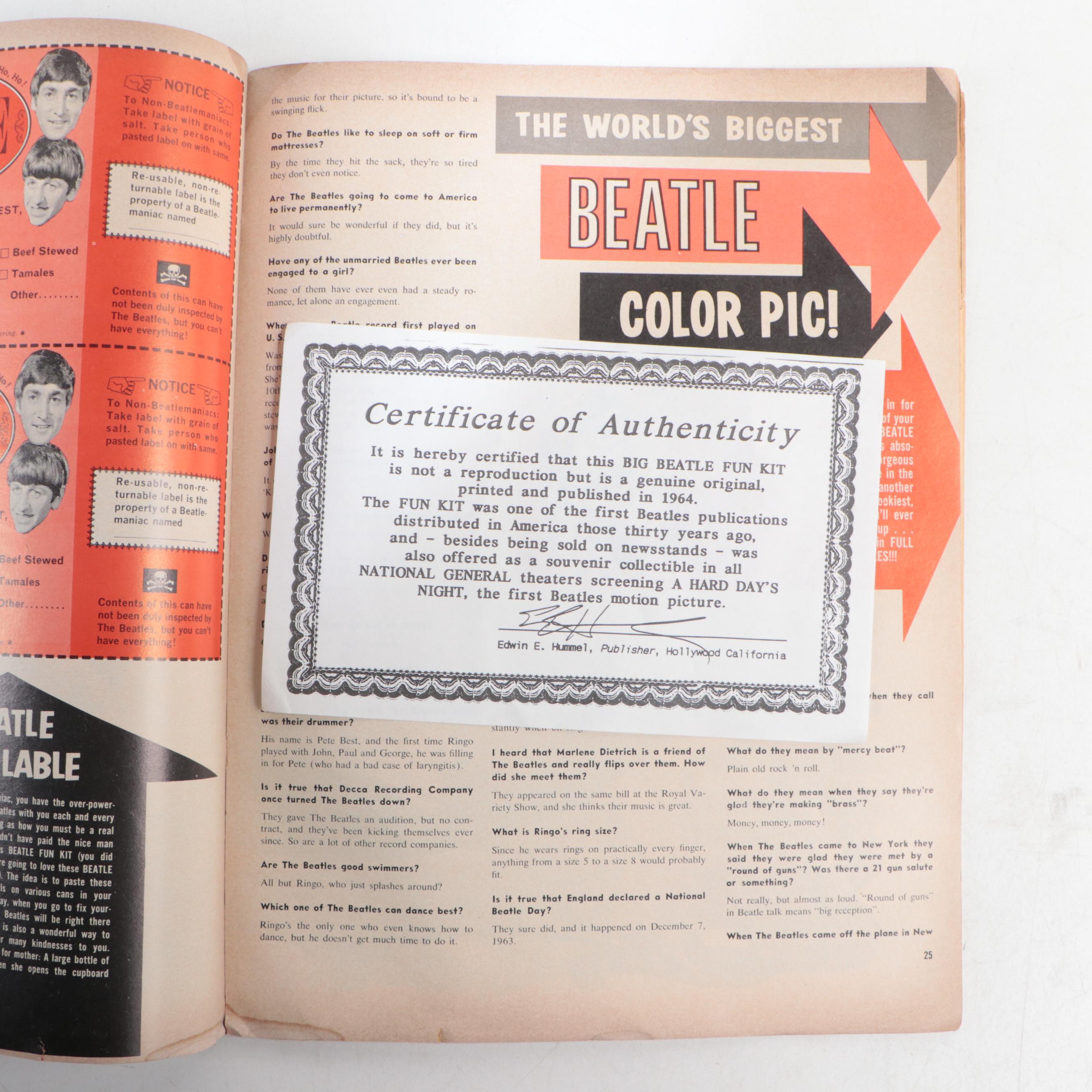 "Beatle Fun Kit" and More Beatles Magazines, 1964 | EBTH