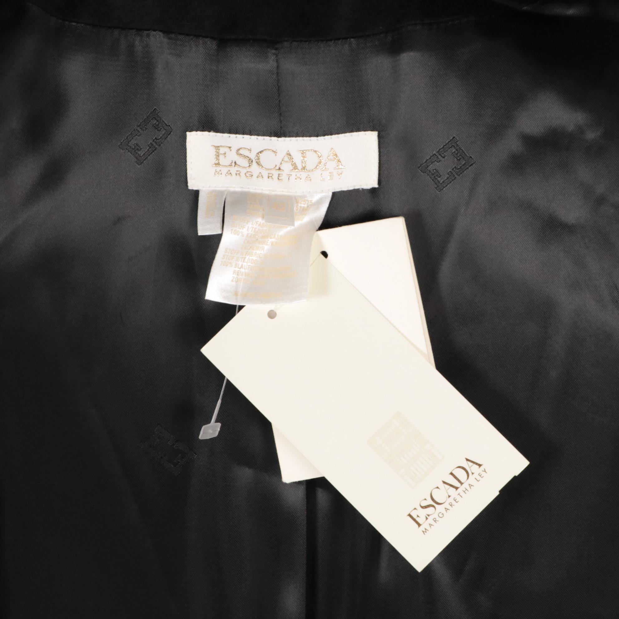 Escada Fox Fur and Cashmere Single-Button Jacket, New with Tag | EBTH