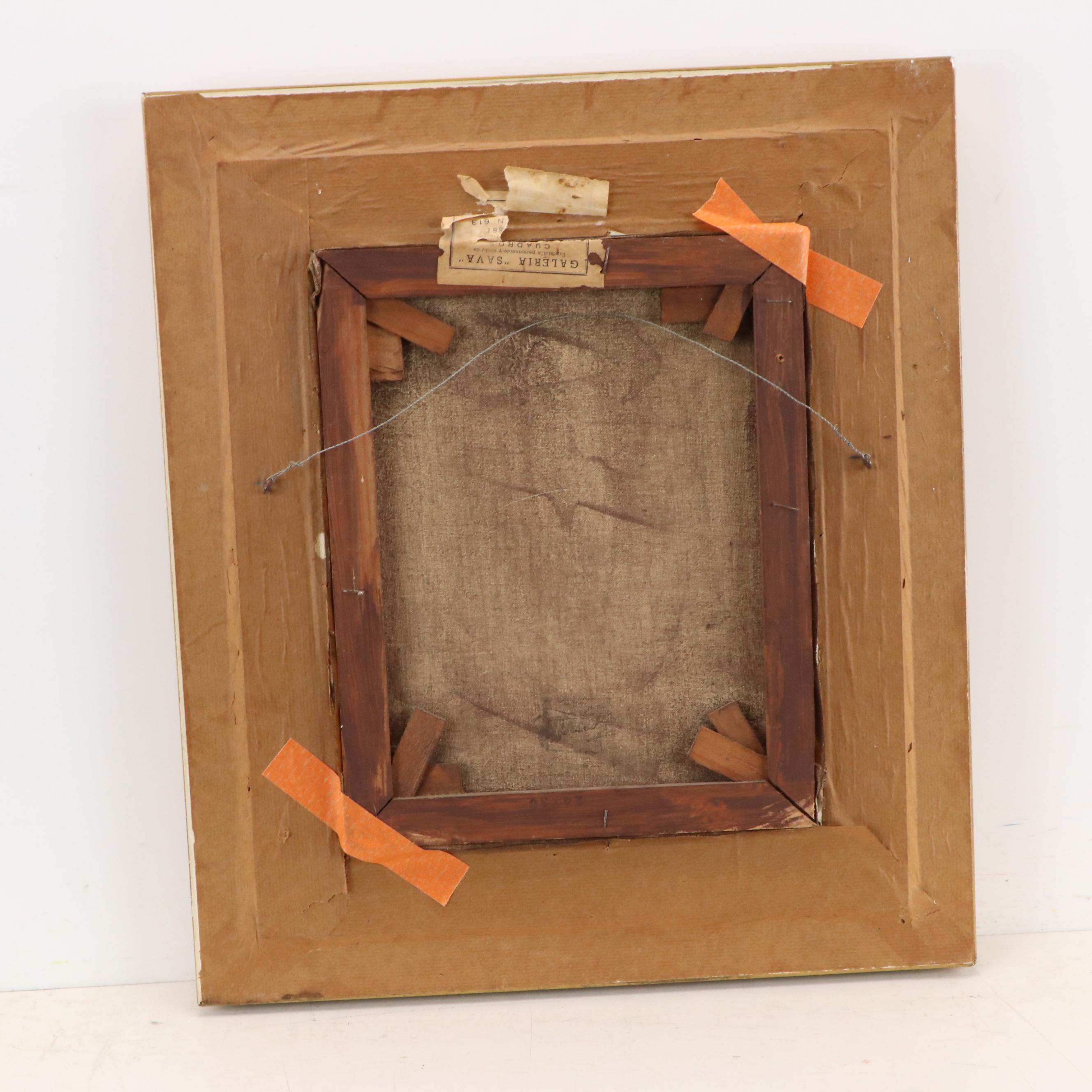 Henry Gerard Oil Painting After Nicolaes Maes "The Never-Ending, Prayer ...