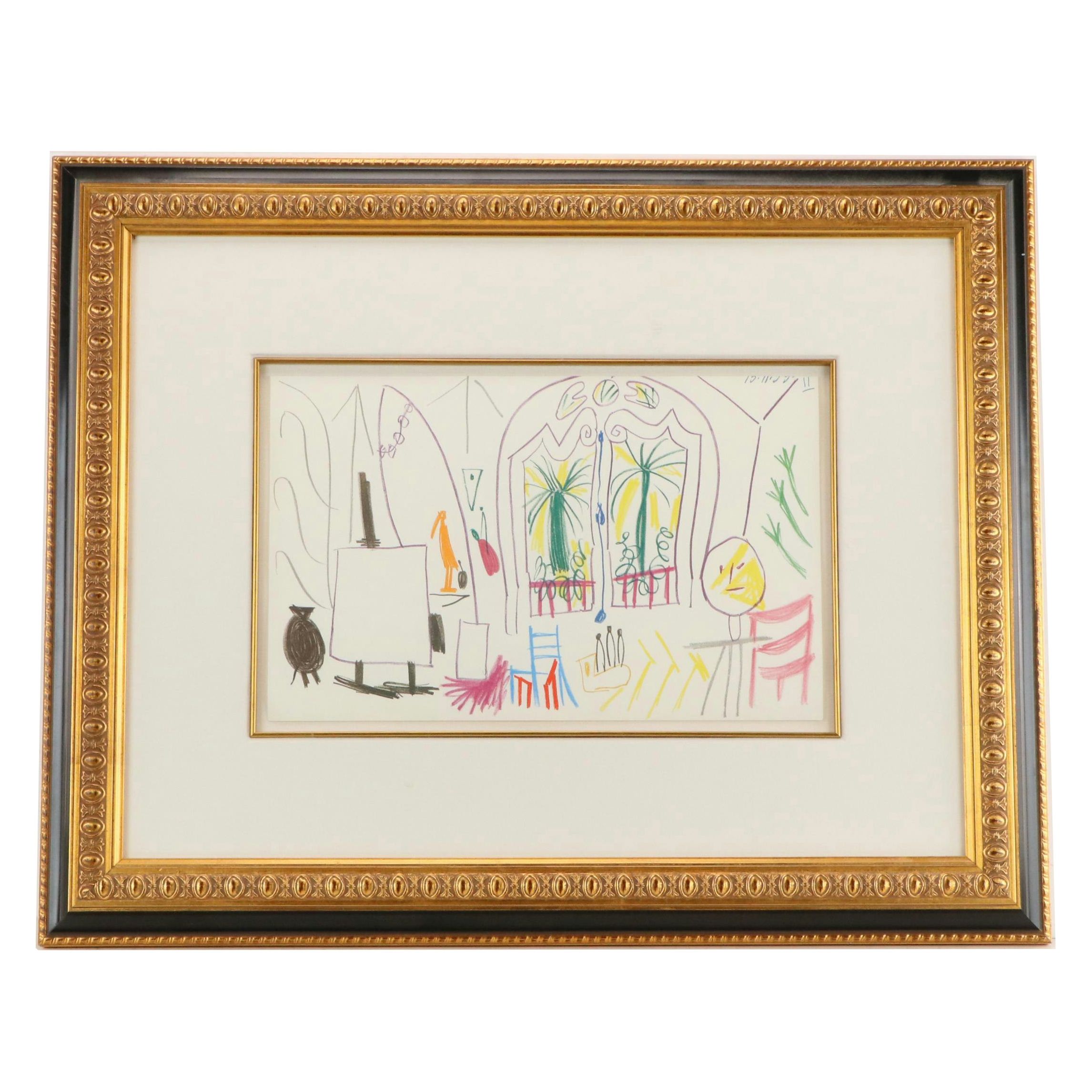 Offset Lithograph After Pablo Picasso "Carnet de la Californie 34" | EBTH